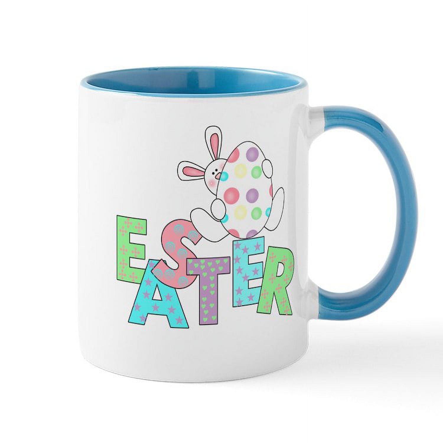 CafePress - Bunny With Easter Egg Mug - 11 oz Ceramic Mug - Novelty ...