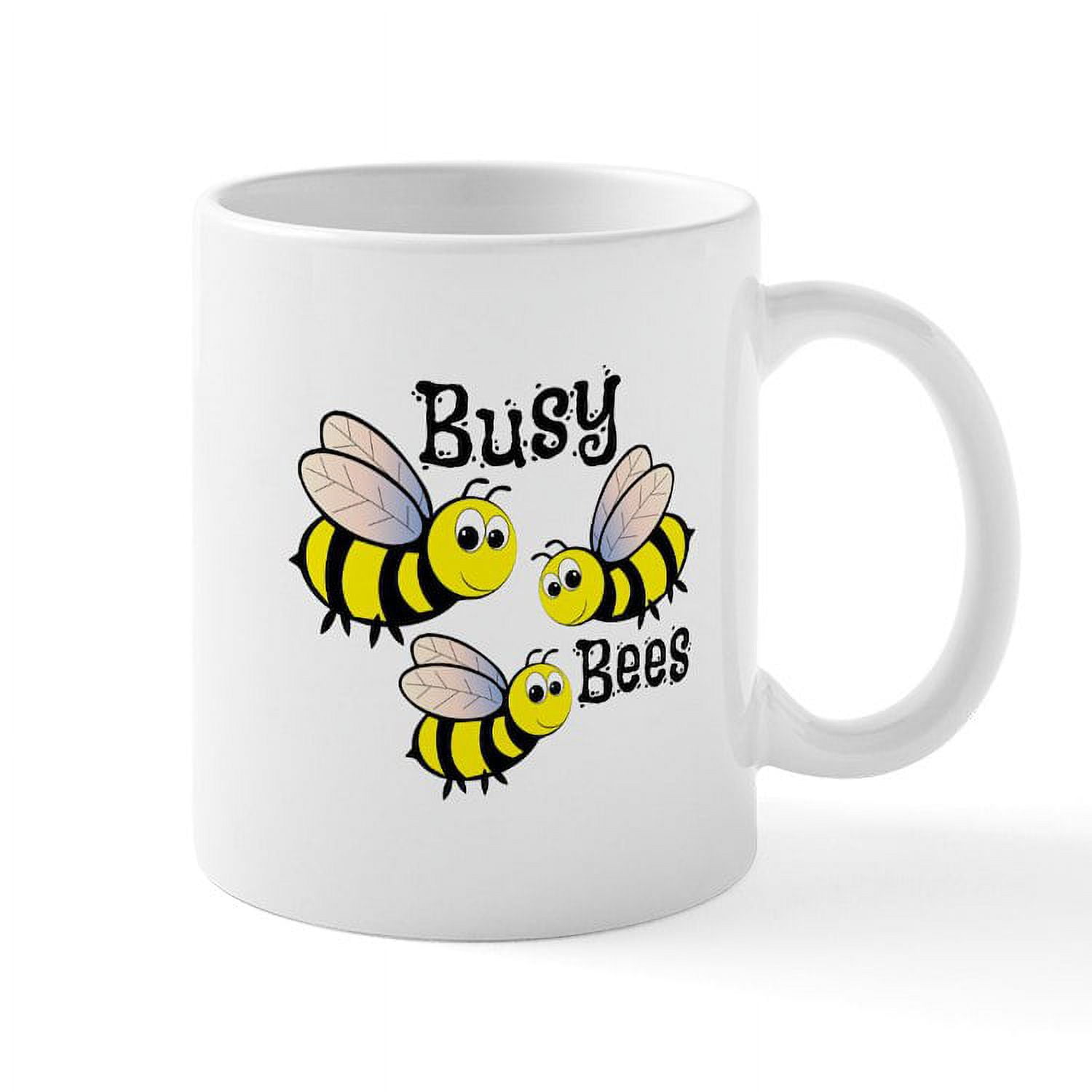 CafePress - Busy Bees Mugs - 11 oz Ceramic Mug - Novelty Coffee Tea Cup ...