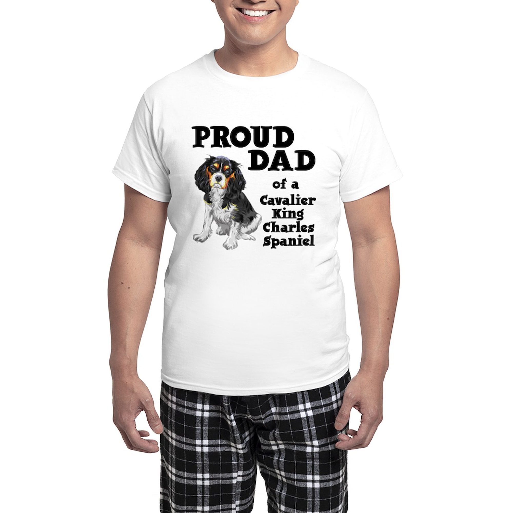 CafePress - CAVALIER DAD Men's Light Pajamas - Men's Light Loose Fit ...