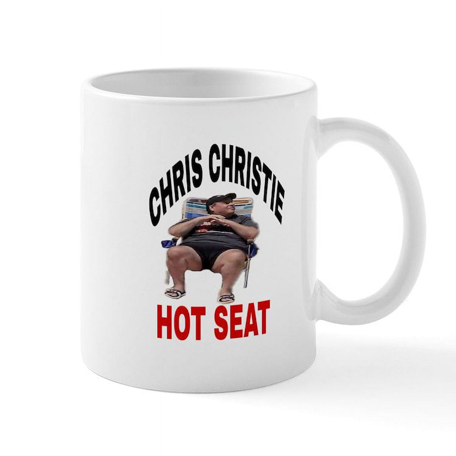 CafePress - CHRIS CHRISTIE HOT SEAT Mugs - 11 oz Ceramic Mug - Novelty ...