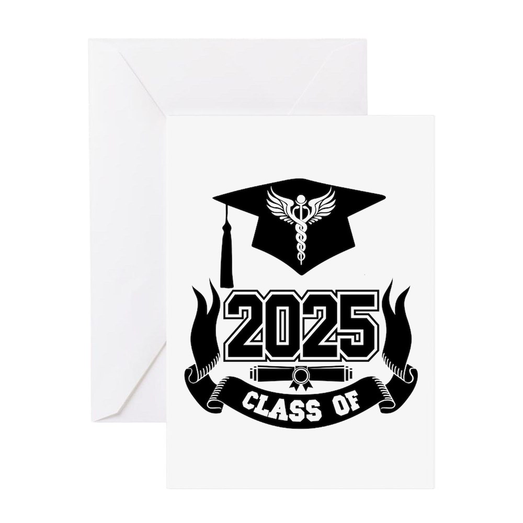 CafePress - Caduceus Medical School Graduate Class Of 2025 - Greeting ...