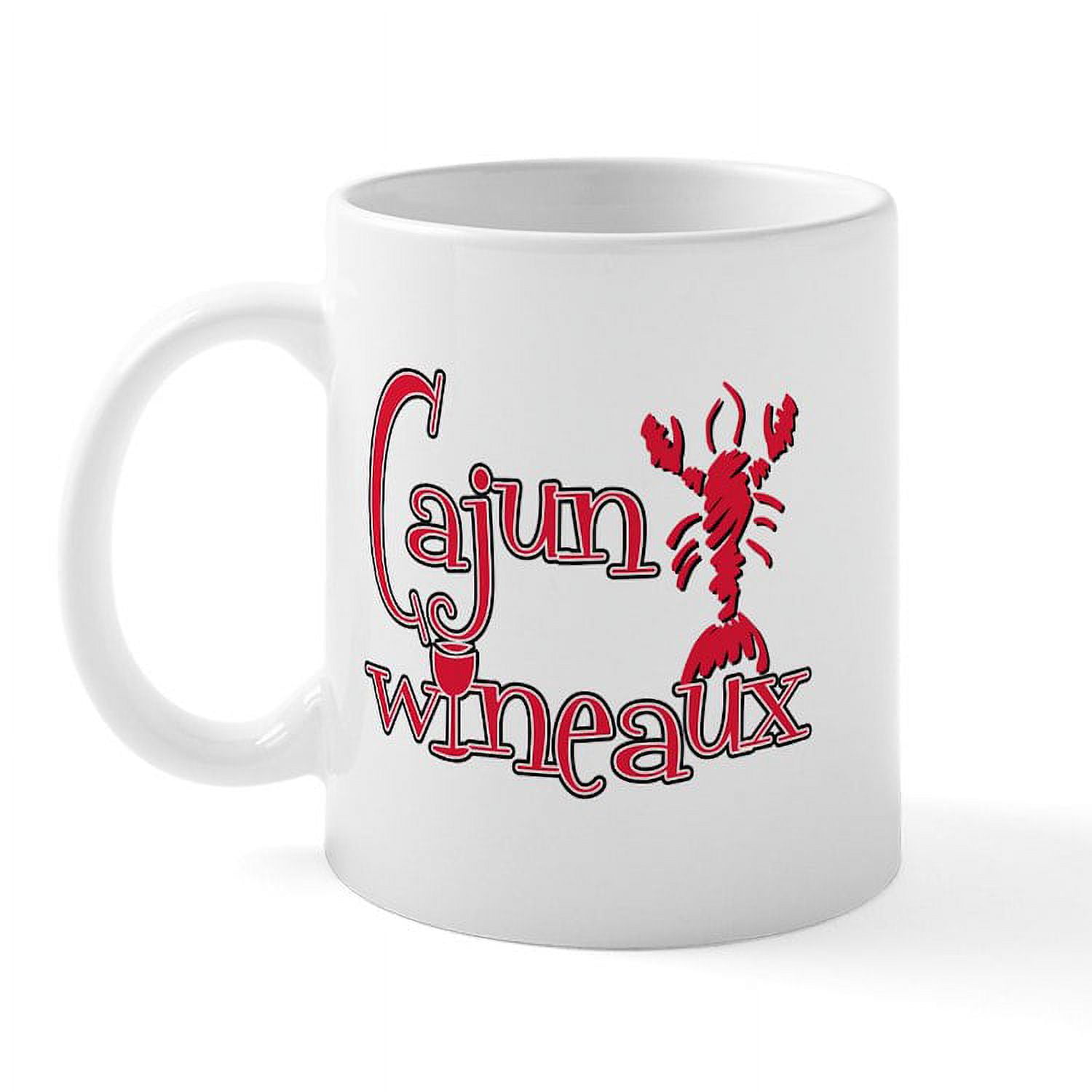 CafePress - Cajun Wineaux Crawfish Red Mug - 11 oz Ceramic Mug ...