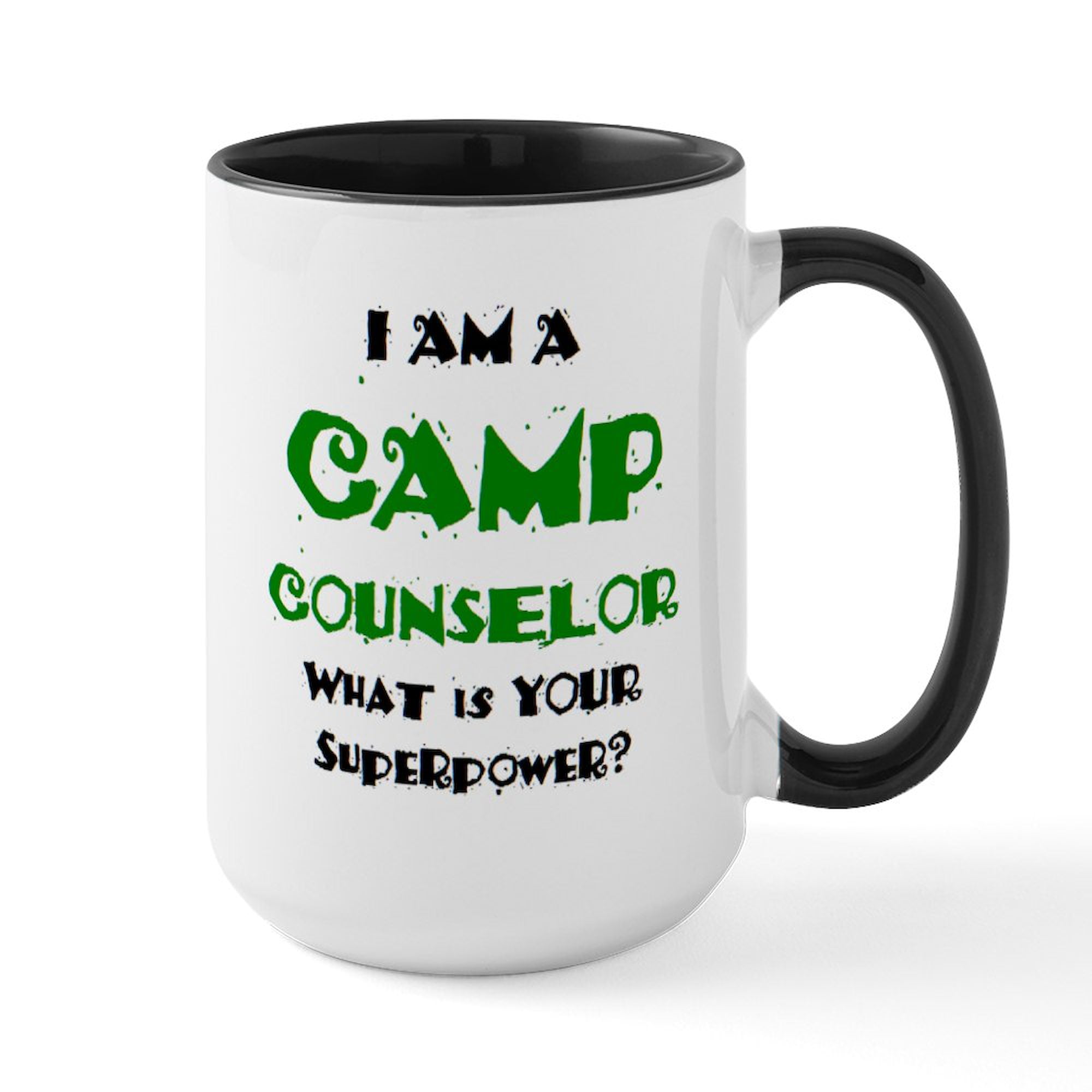 CafePress - Camp Counselor Large Mug Mugs - 15 oz Ceramic Large White ...