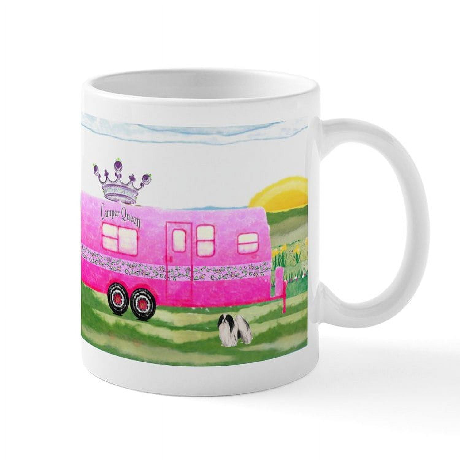 CafePress - Camper Travel Trailer Camping Queen Mug - 11 oz Ceramic Mug ...
