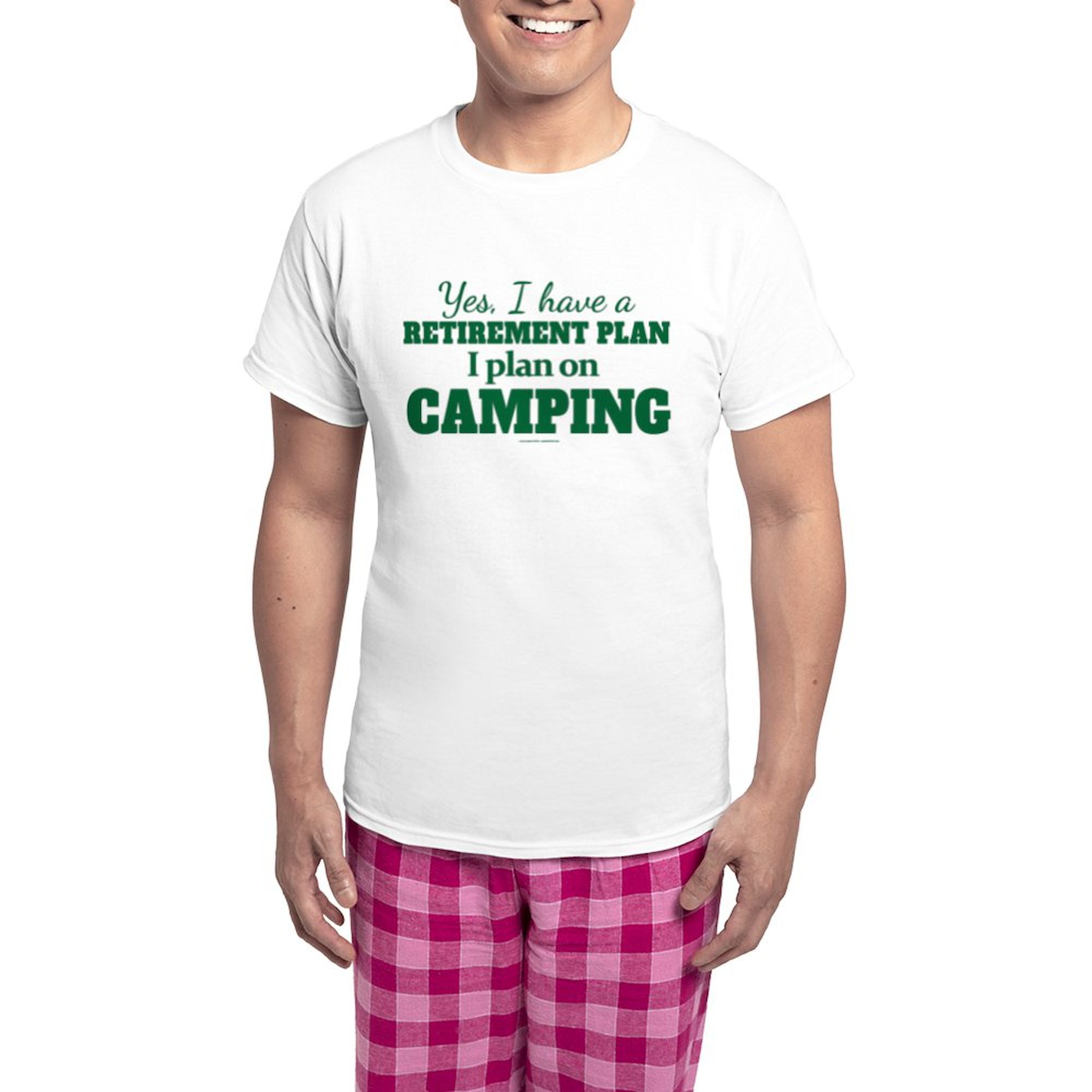 CafePress - Camping Retirement Plan Pajamas - Men's Light Loose Fit ...