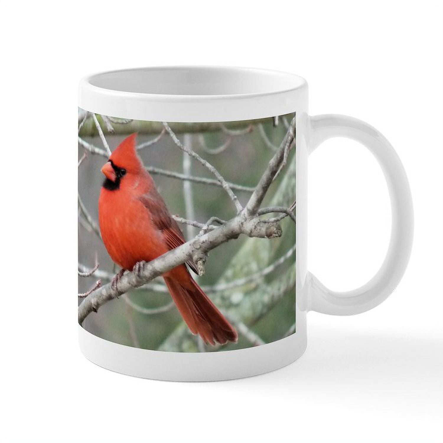 CafePress - Cardinal Mug - 11 oz Ceramic Mug - Novelty Coffee Tea Cup ...