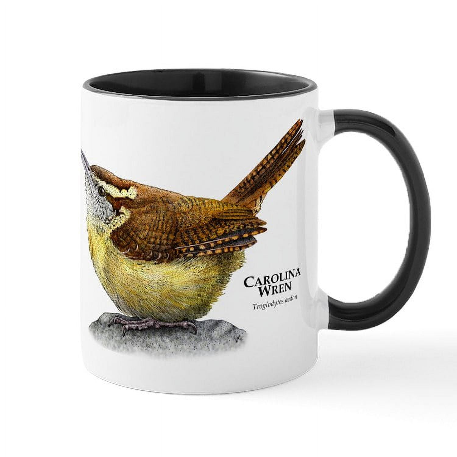 CafePress - Carolina Wren Mug - 11 oz Ceramic Mug - Novelty Coffee Tea ...