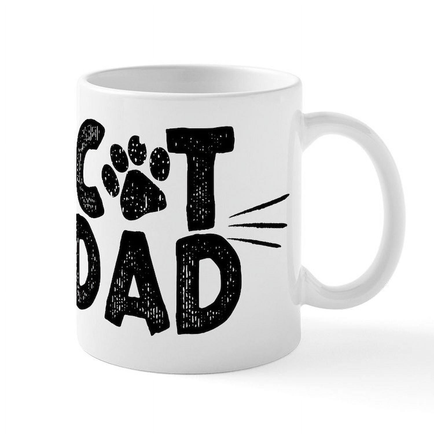 CafePress - Cat Dad Mugs - 11 oz Ceramic Mug - Novelty Coffee Tea Cup ...