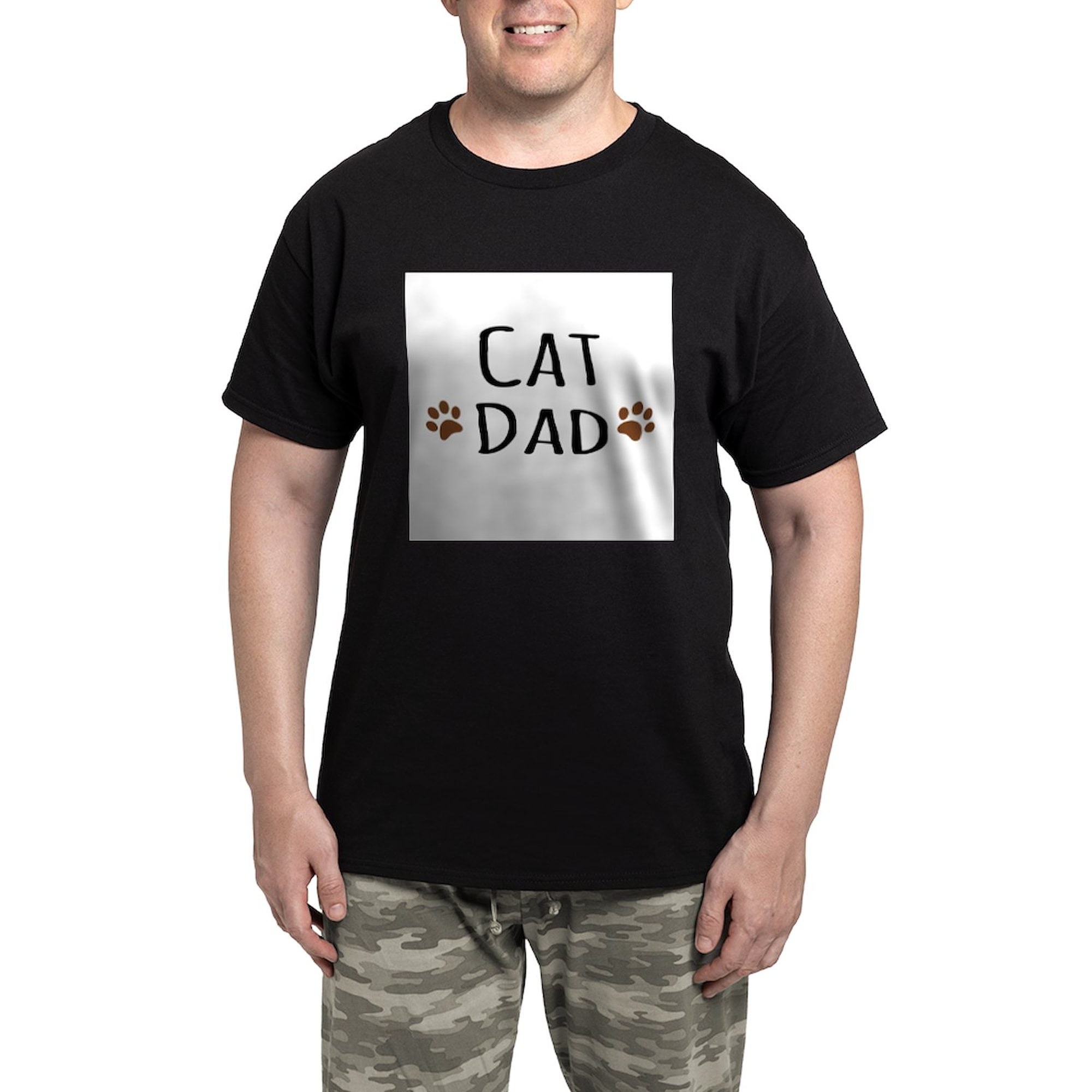 CafePress - Cat Dad Pajamas - Men's Dark Loose Fit Cotton Pajama Set ...