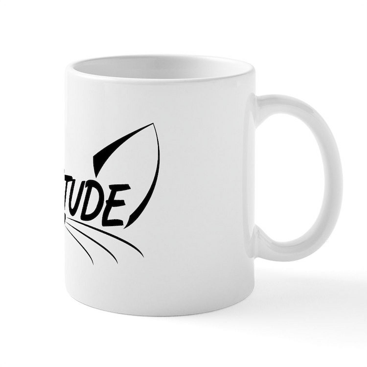 CafePress - Cattitude Mug - 11 oz Ceramic Mug - Novelty Coffee Tea Cup ...