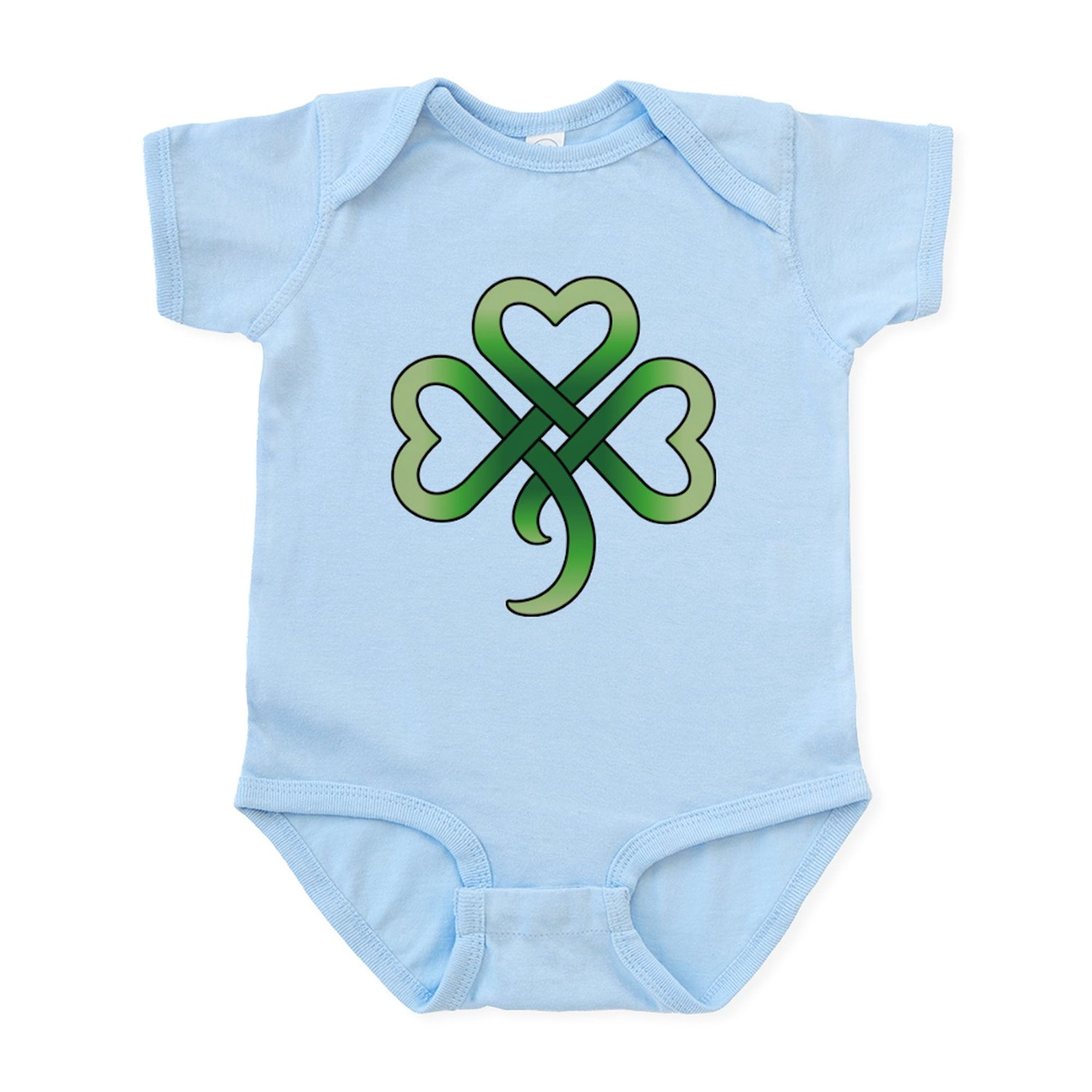 CafePress - Celtic Clover Infant Bodysuit - Baby Light Bodysuit, Size ...