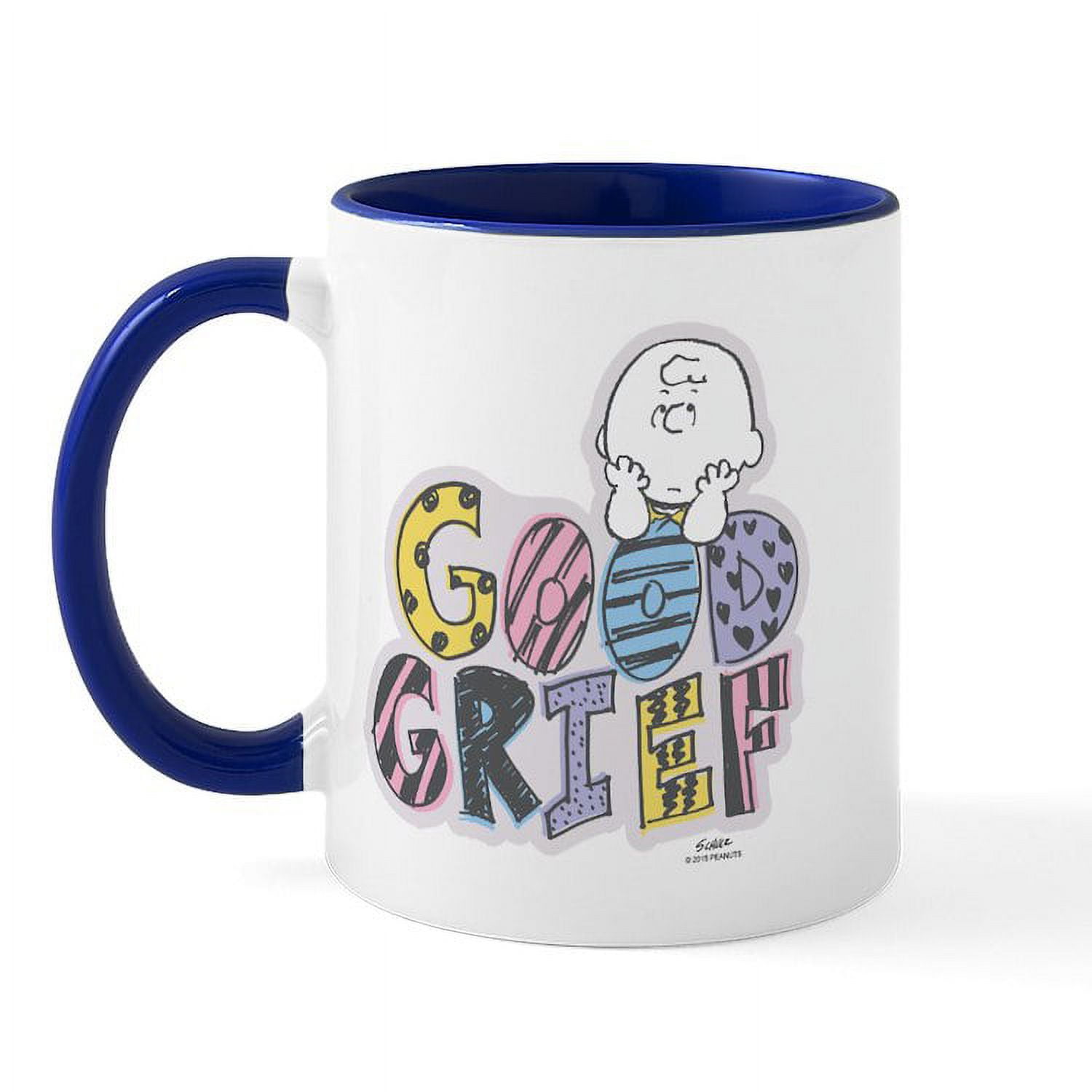 CafePress - Charlie Brown Good Grief Mugs - 11 oz Ceramic Mug - Novelty ...