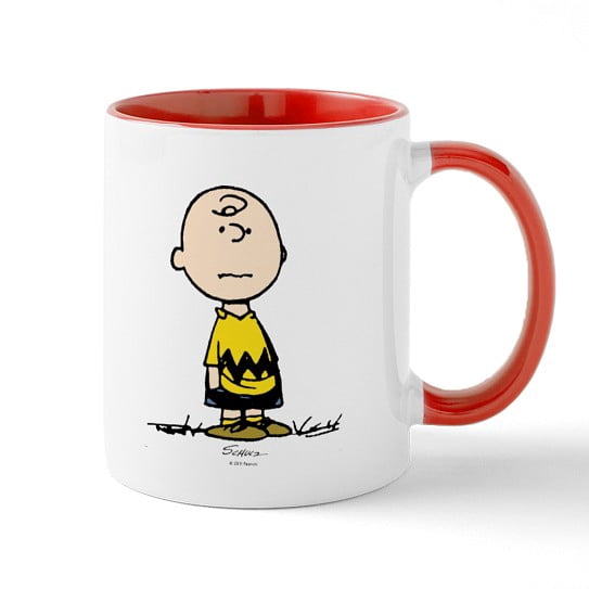 CafePress - Charlie Brown Mug - 11 oz Ceramic Mug - Novelty Coffee Tea ...