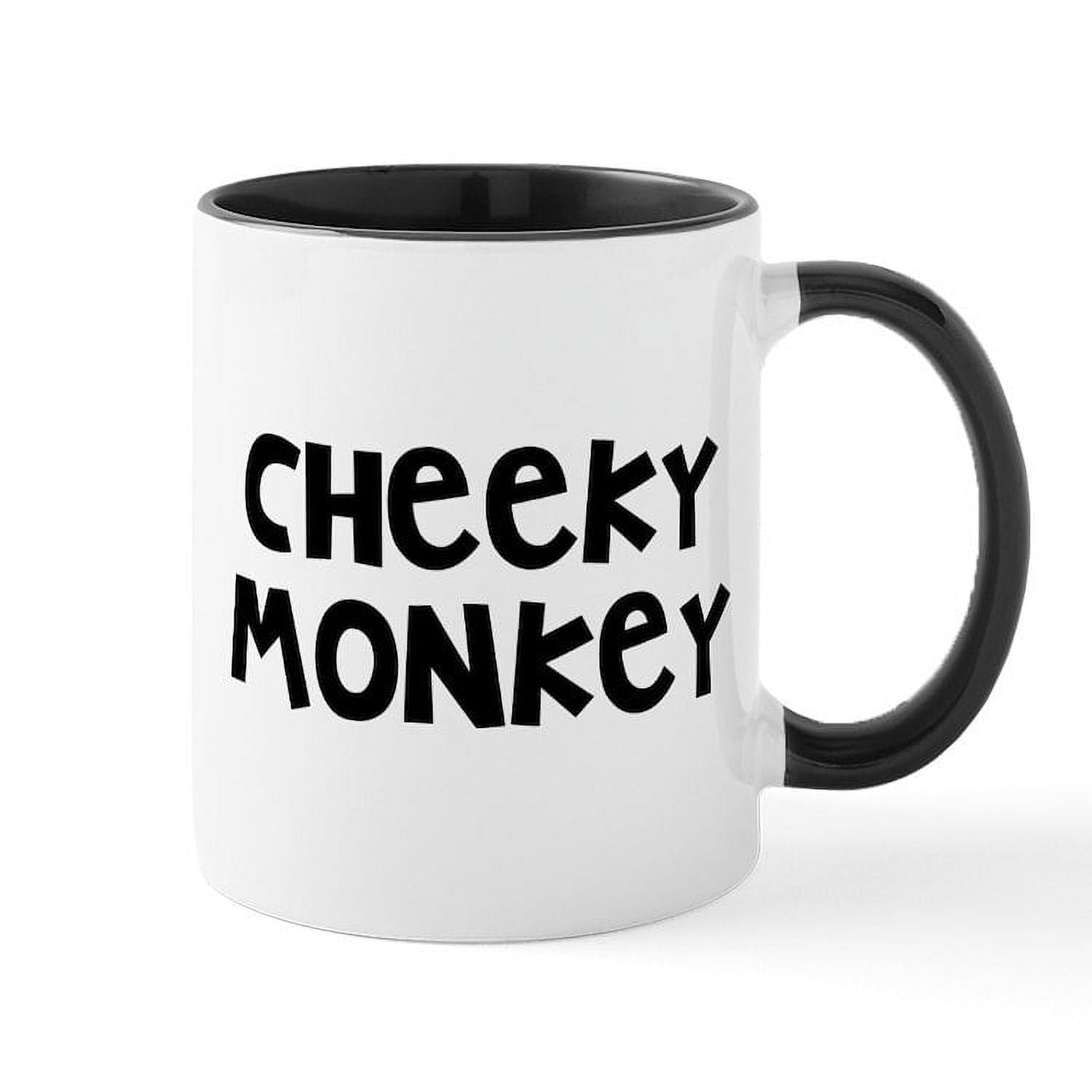 CafePress - Cheeky Monkey - 11 oz Ceramic Mug - Novelty Coffee Tea Cup - Walmart.com