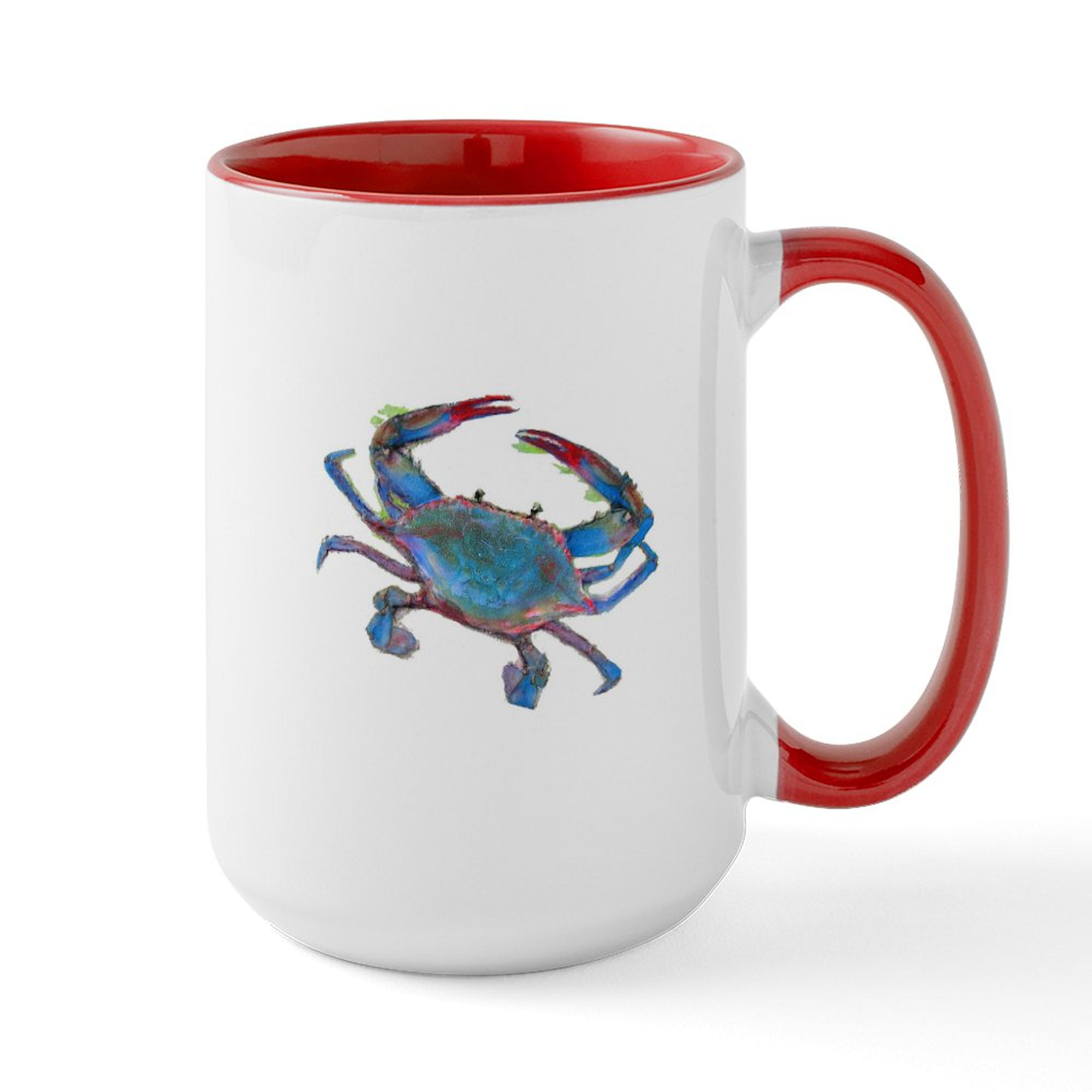 CafePress - Chesapeake Bay Blue Crab Large Mug - 15 oz Ceramic Large ...