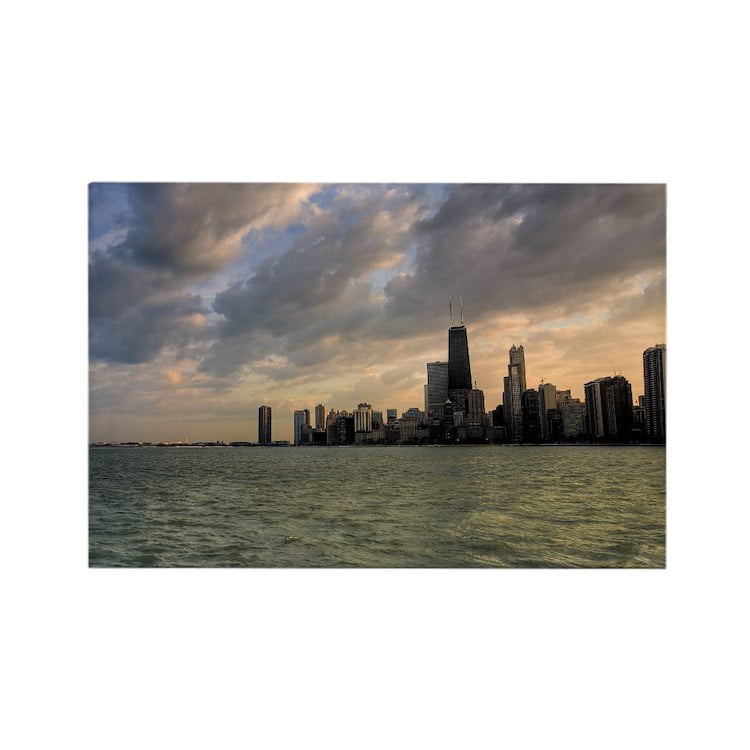 CafePress - Chicago Skyline 4 - Rectangle Magnet, 2"x3" Refrigerator ...