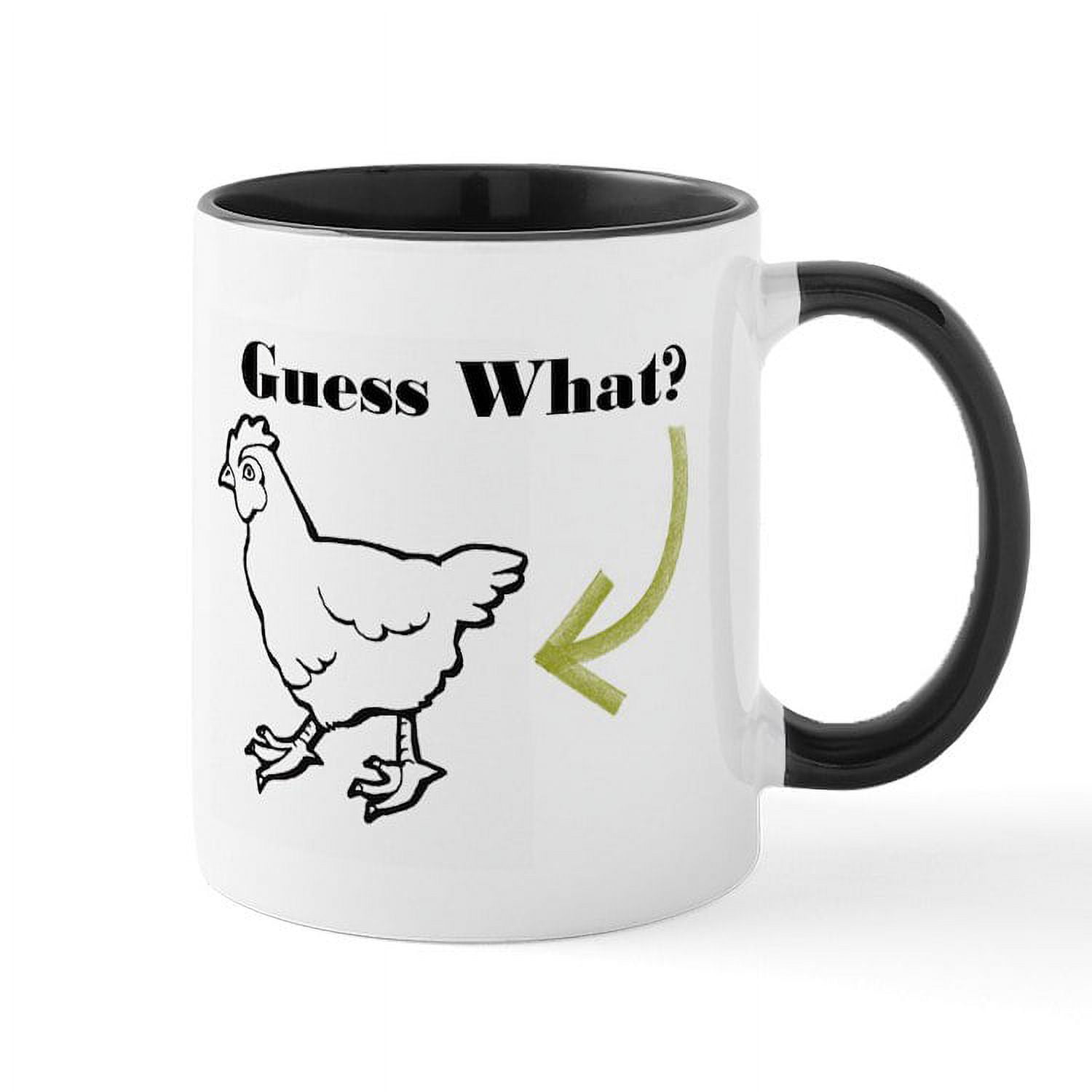 CafePress - Chicken Butt Mug - 11 oz Ceramic Mug - Novelty Coffee Tea ...