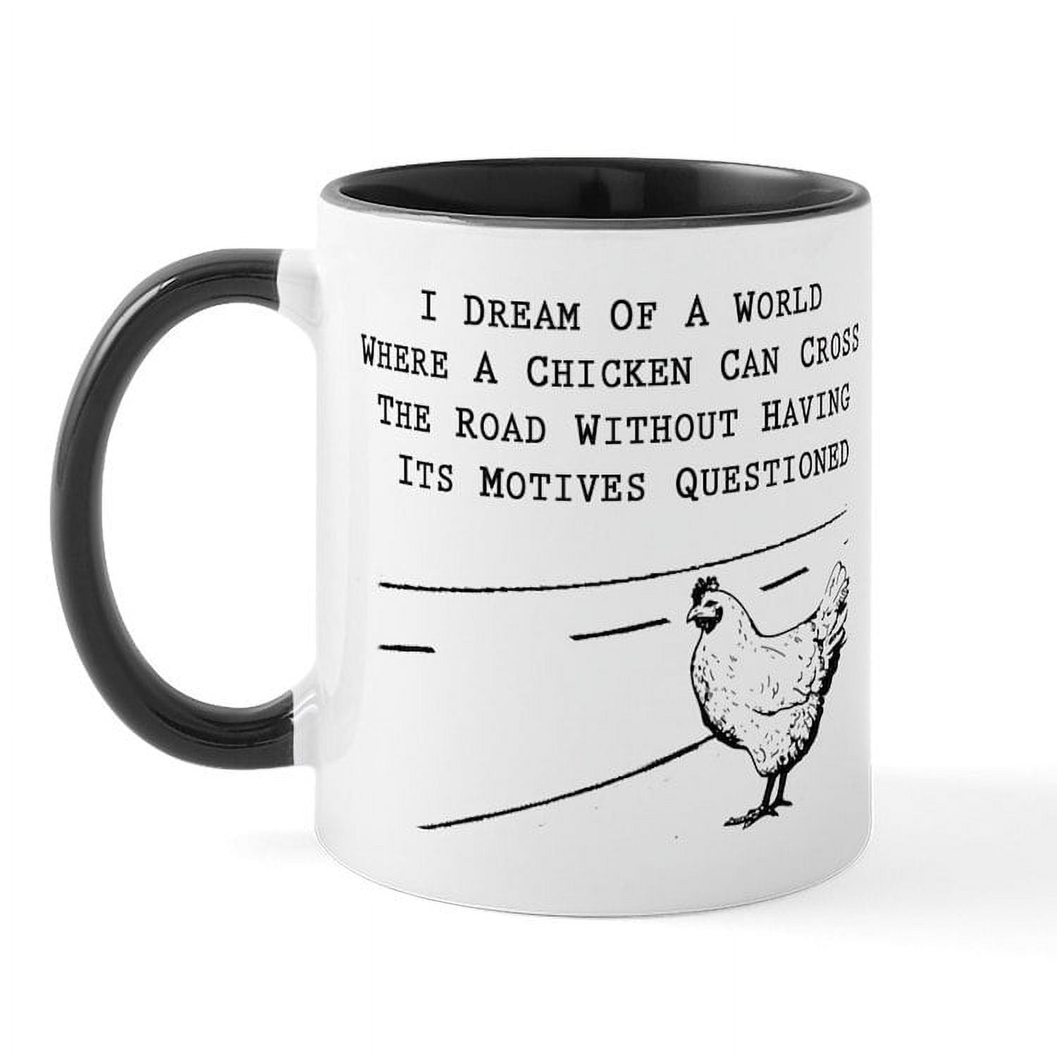 CafePress - Chicken Motives Questioned Mugs - 11 oz Ceramic Mug ...