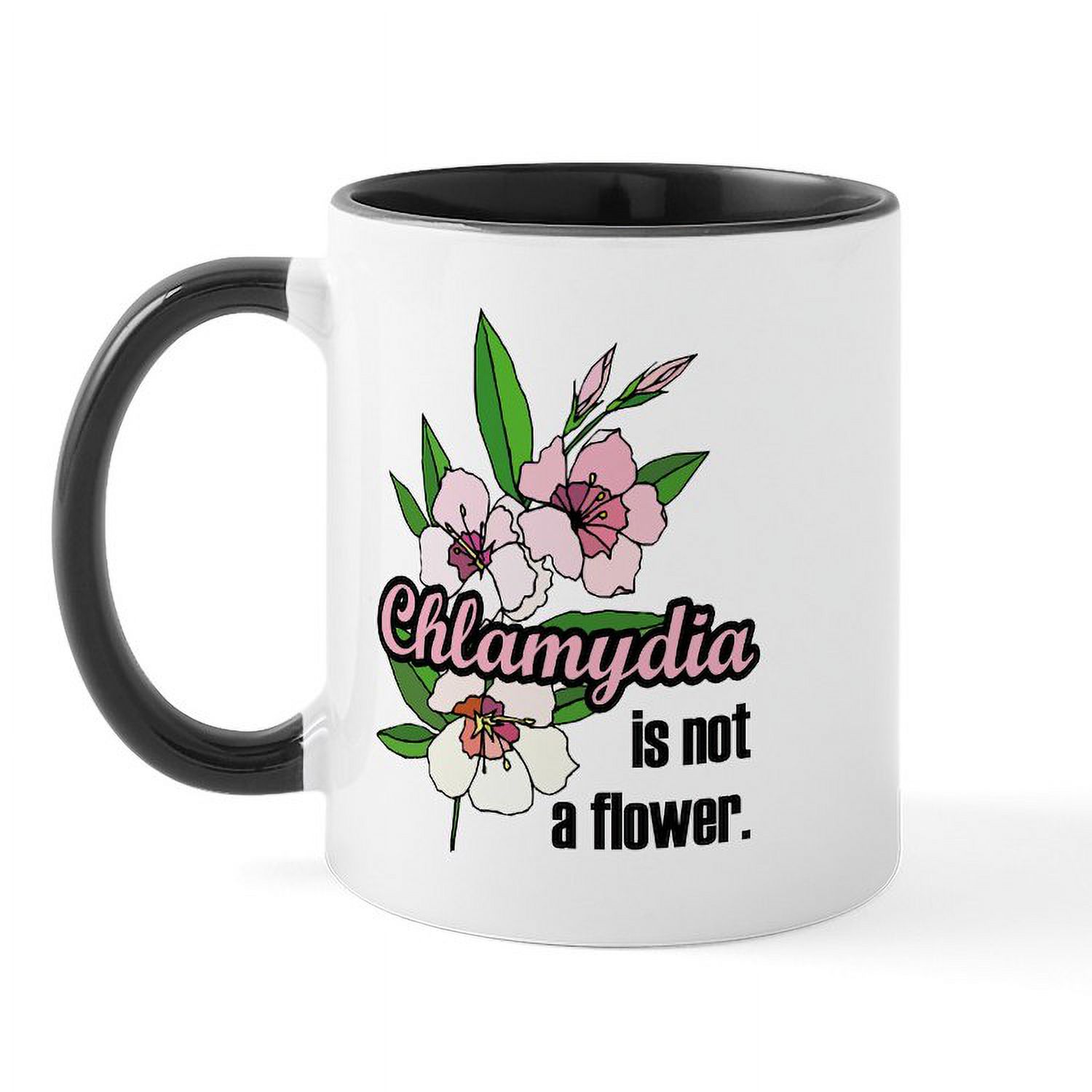 CafePress - Chlamydia Flower Mug - 11 oz Ceramic Mug - Novelty Coffee ...