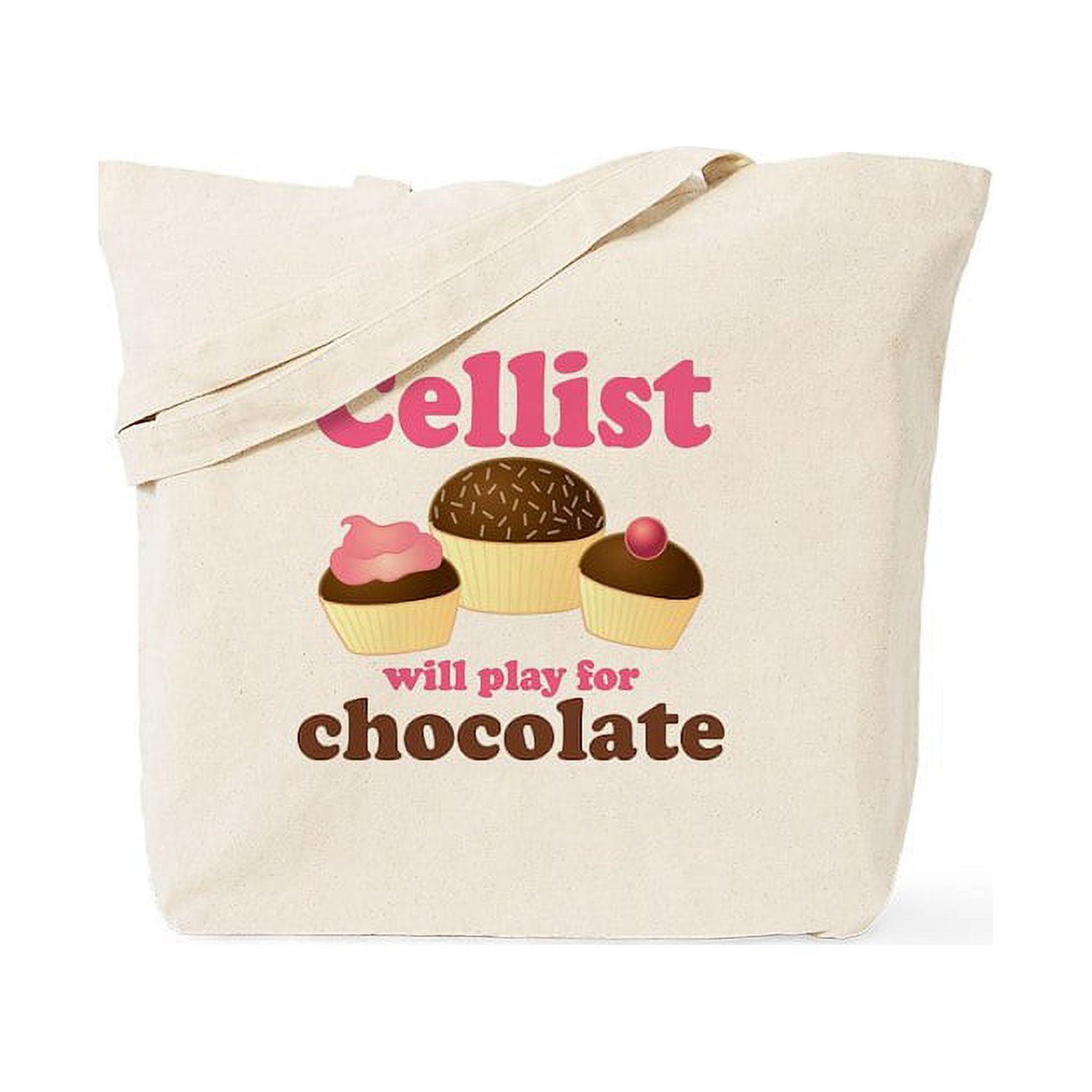 CafePress - Chocolate Cello Tote Bag - Unisex Canvas Tote Bag, Beige, 1 ...