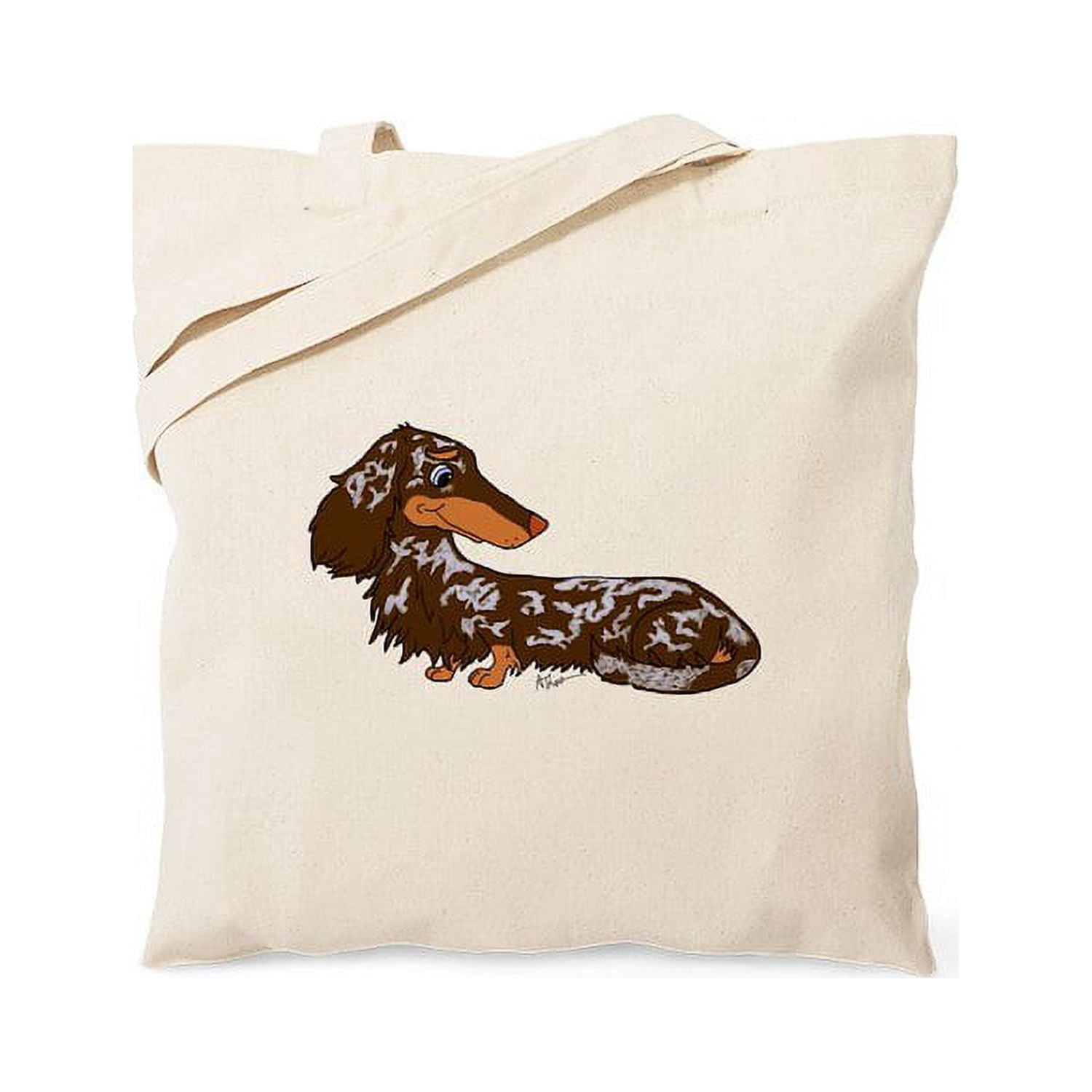 CafePress - Chocolate Dapple Dachshund Tote Bag - Unisex Canvas Tote ...