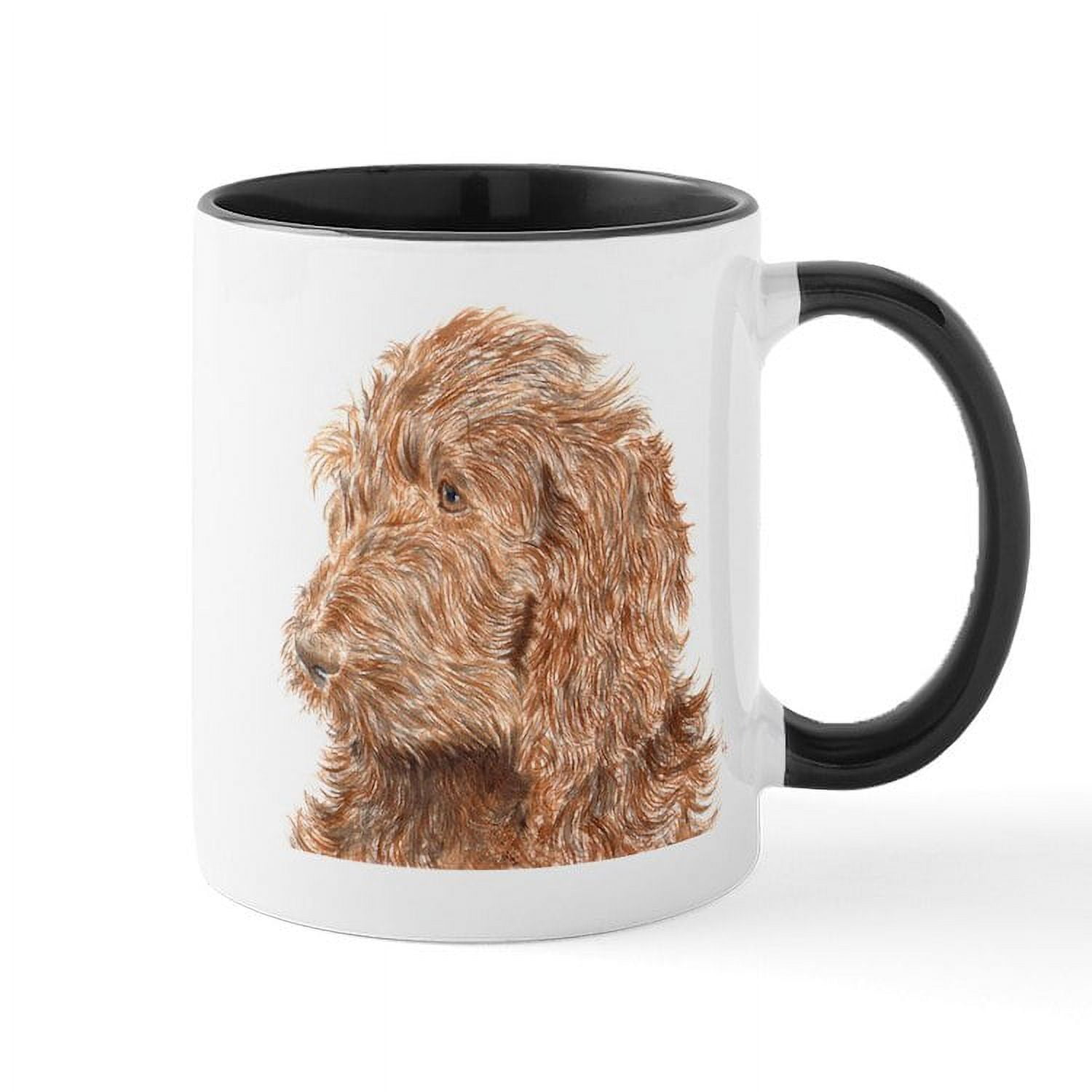 CafePress - Chocolate Labradoodle 5 Mug - 11 oz Ceramic Mug - Novelty ...