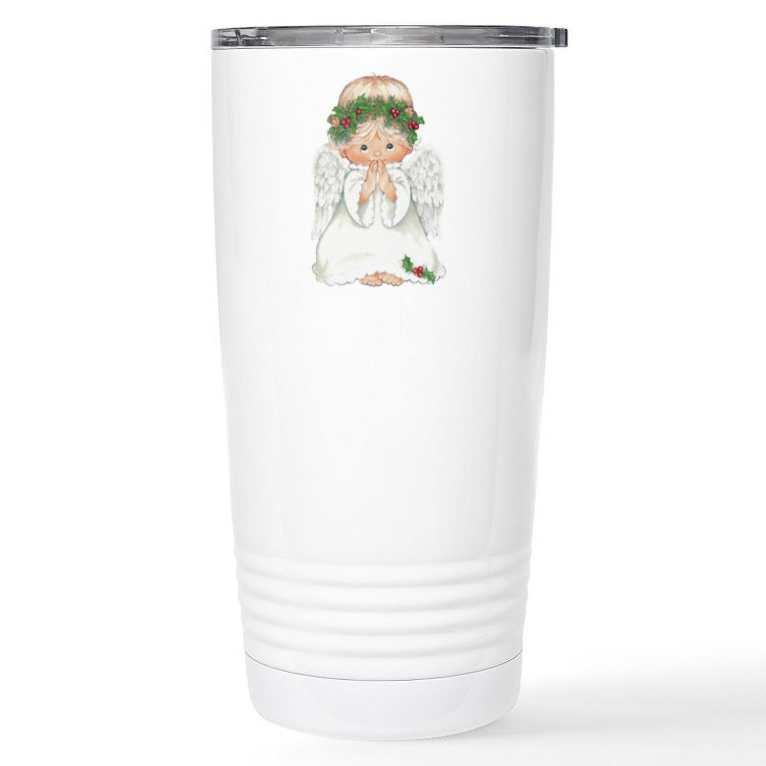 CafePress - Christmas Cute Baby Angel Praying Mugs - Insulated ...