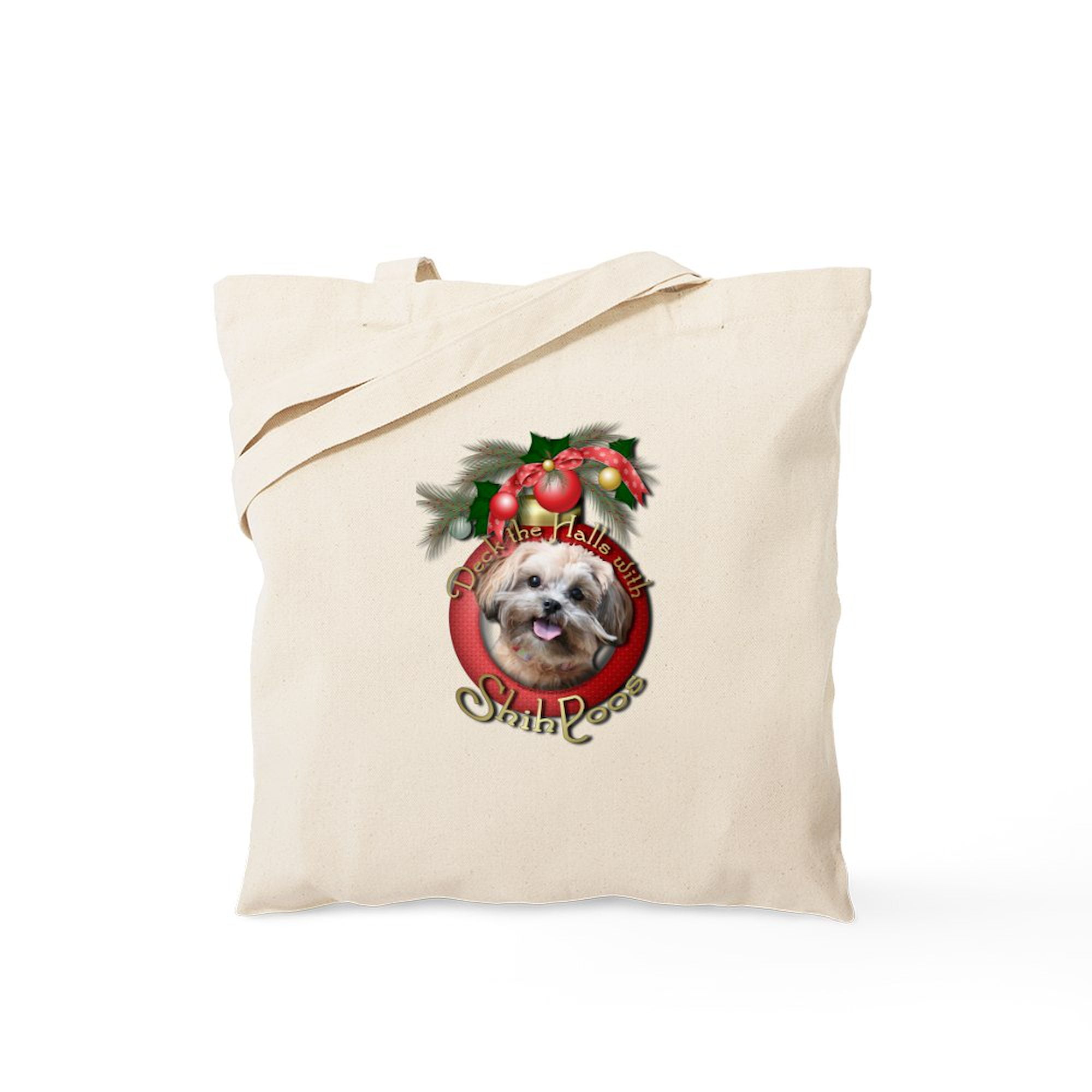 CafePress - Christmas Deck The Halls Shihpoos Tote Bag - Unisex Canvas ...