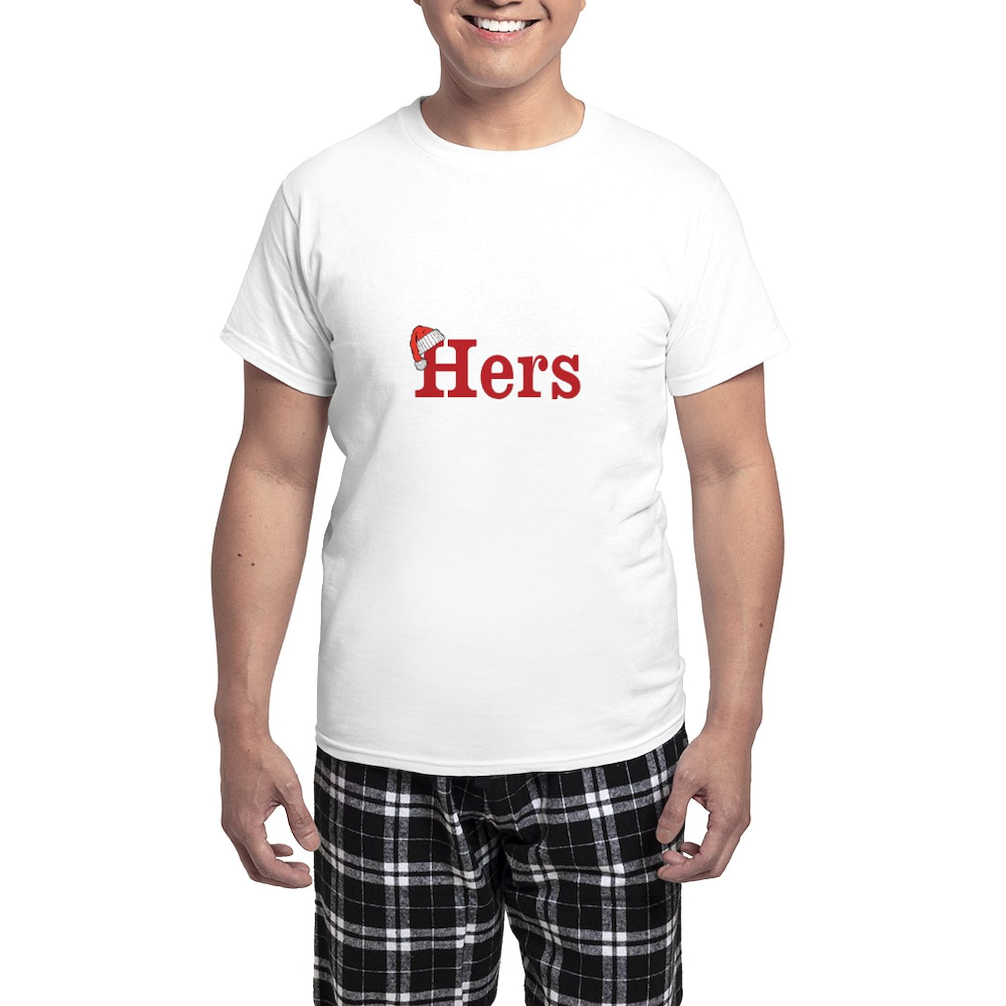 CafePress - Christmas Hers Half Of His And Hers Set Pajamas - Men's ...