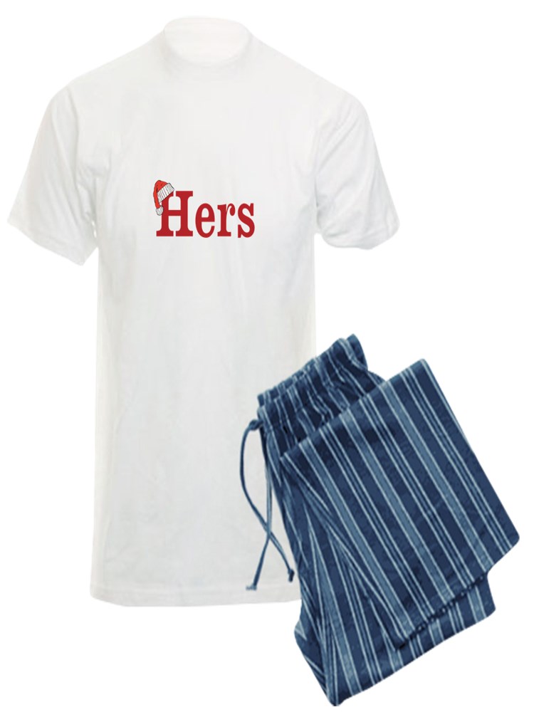 CafePress - Christmas Hers Half Of His And Hers Set Pajamas - Men's ...
