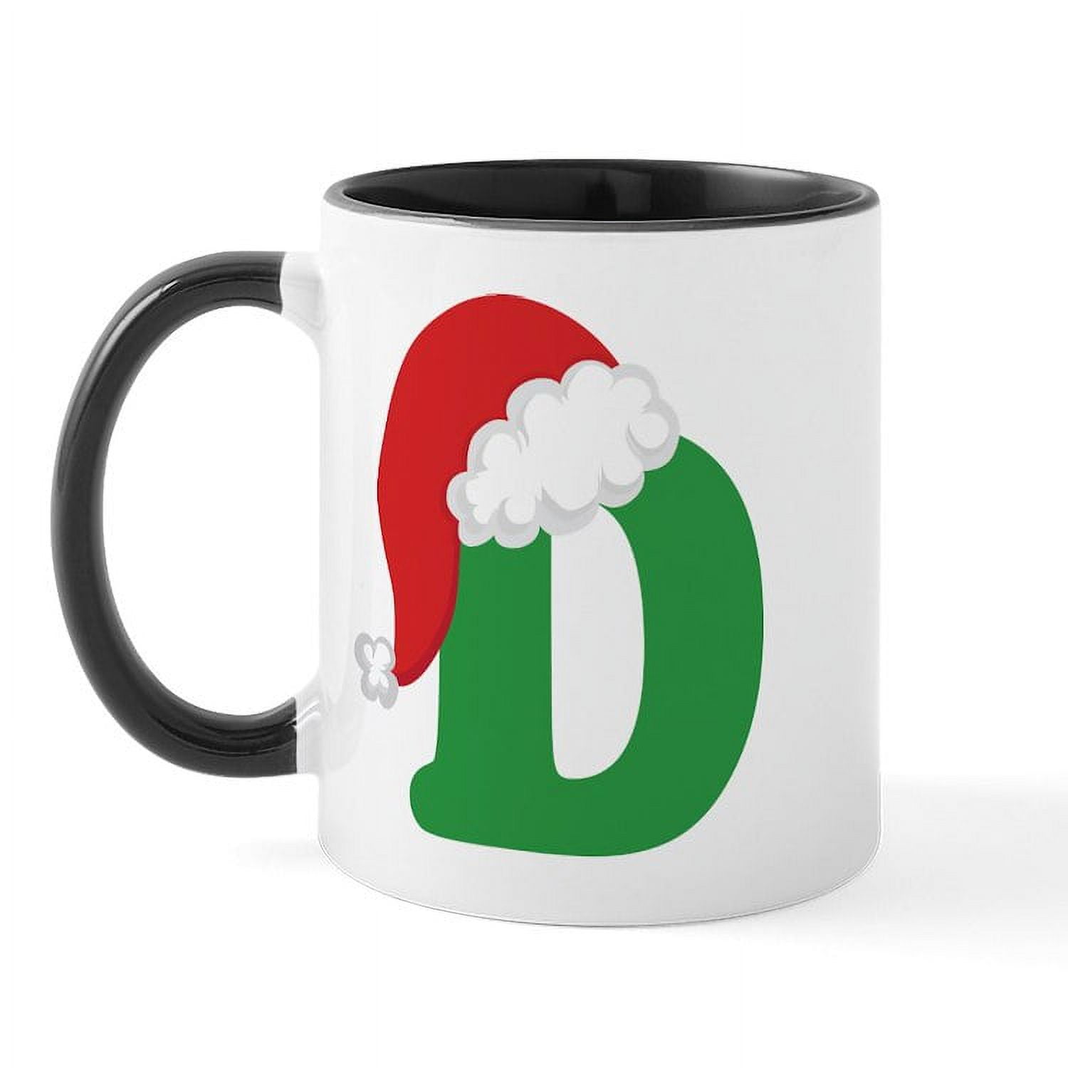 CafePress - Christmas Letter D Alphabet Mug - 11 oz Ceramic Mug ...