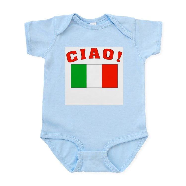 CafePress - Ciao Italia Italy Flag Infant Creeper - Baby Light Bodysuit ...