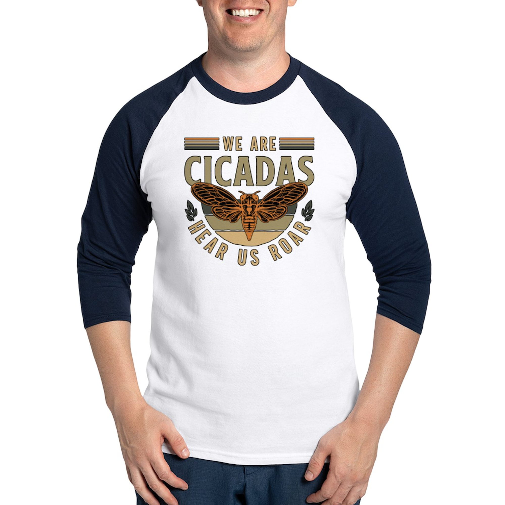 CafePress - Cicadas We Are Cicadas Hear Us Roar Flying Insects - Cotton Baseball Jersey, 3/4 ...