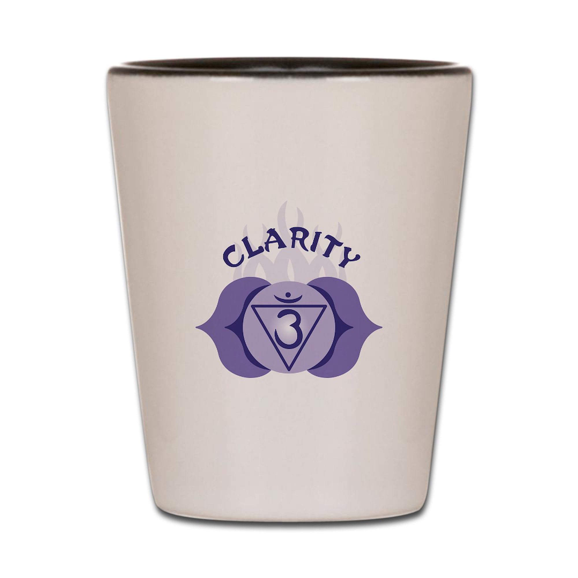 CafePress - Clarity - White/Black Shot Glass, Unique and Funny Shot ...