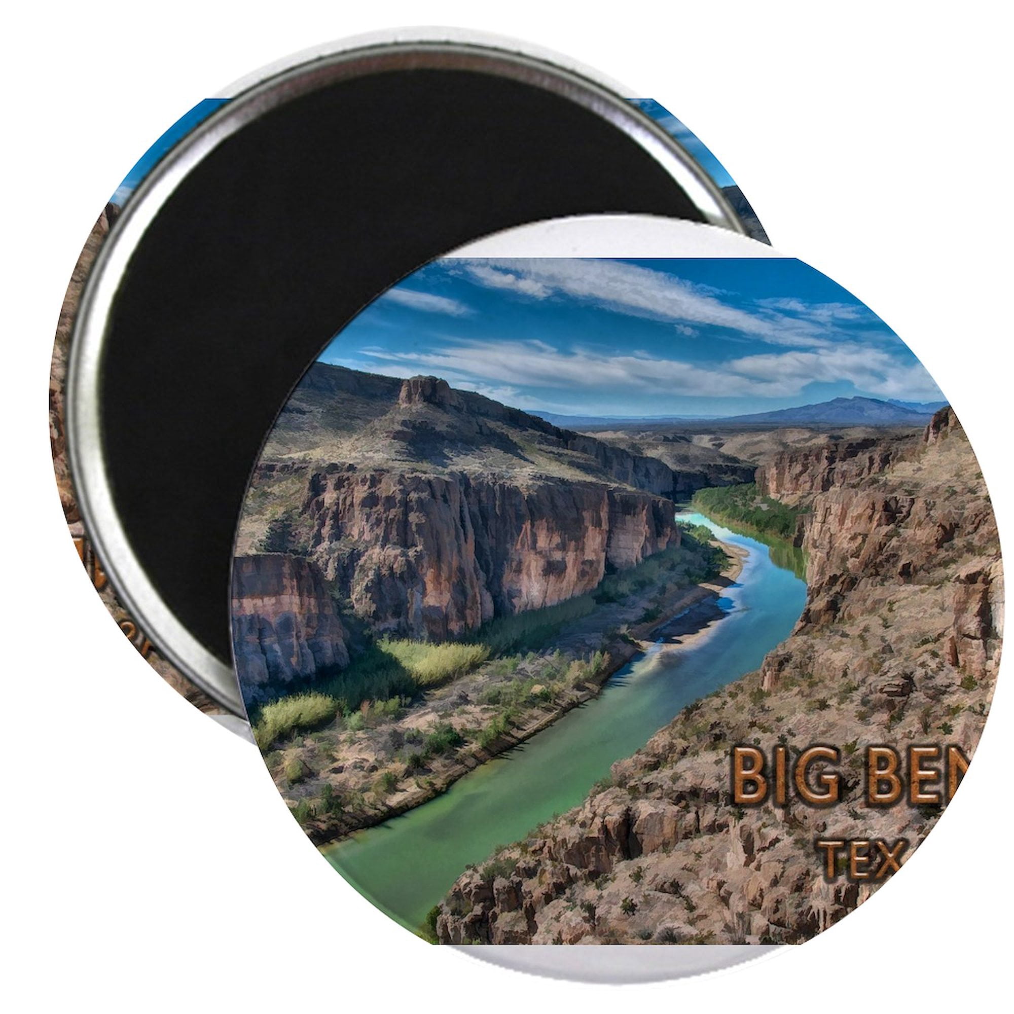 CafePress - Cliff View Of Big Bend Texas National Park Magnets - 2.25 ...