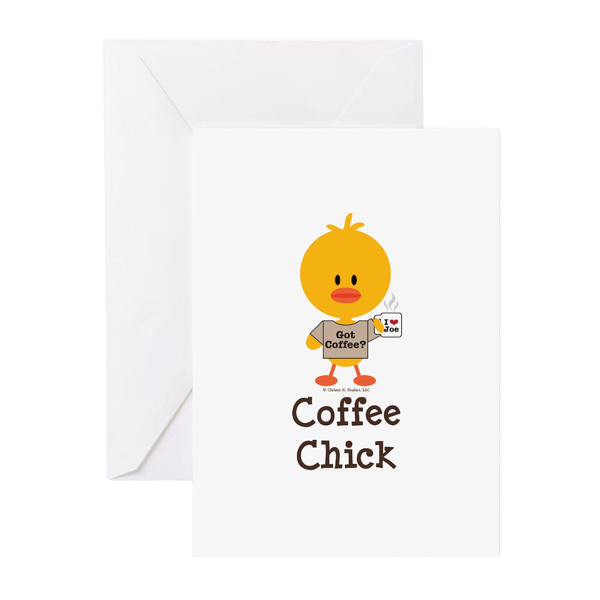 CafePress - Coffee Chick - Greeting Cards (Pk of 10) Glossy - Walmart.com