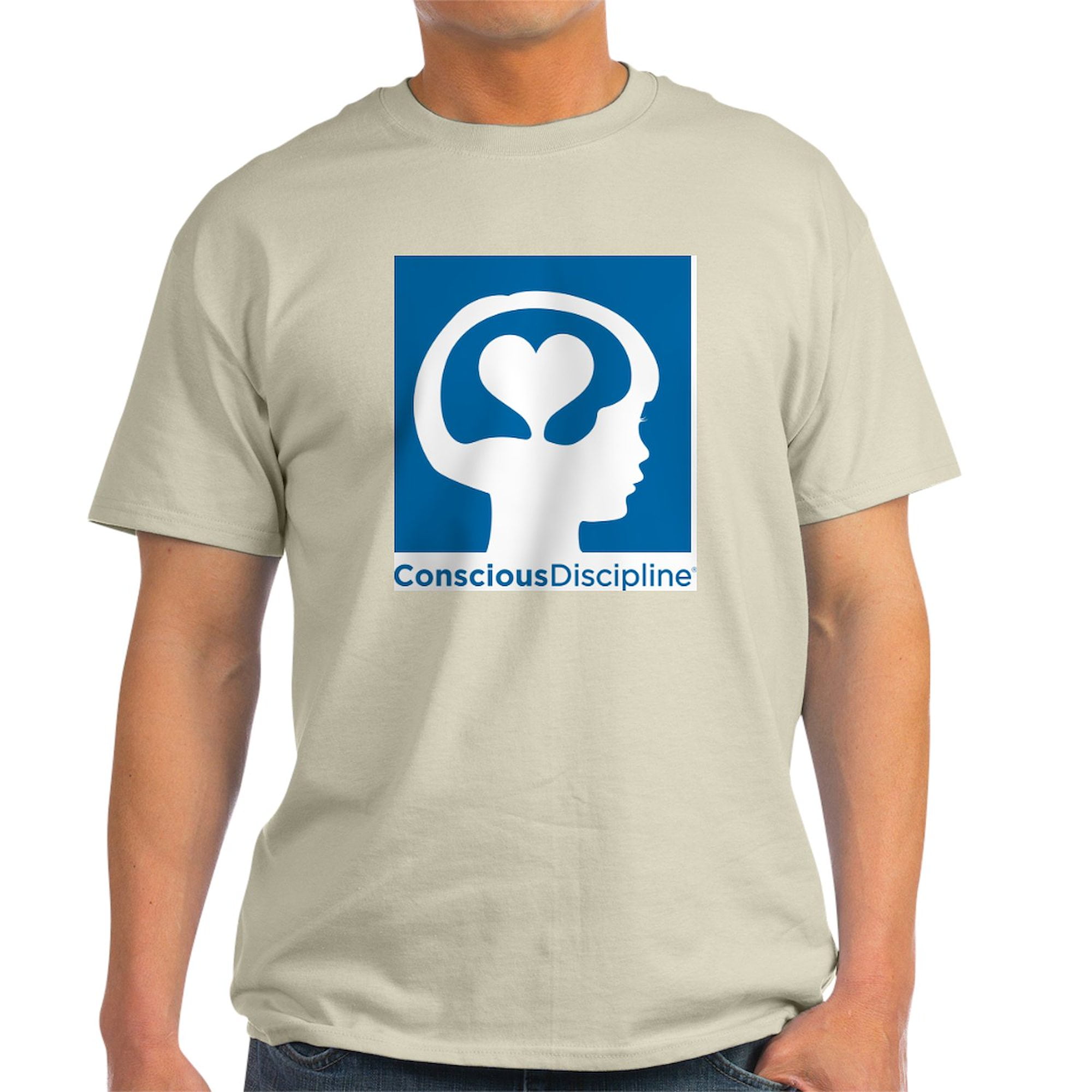 CafePress - Conscious Discipline Stacked Logo Blue Light T S - Men's ...
