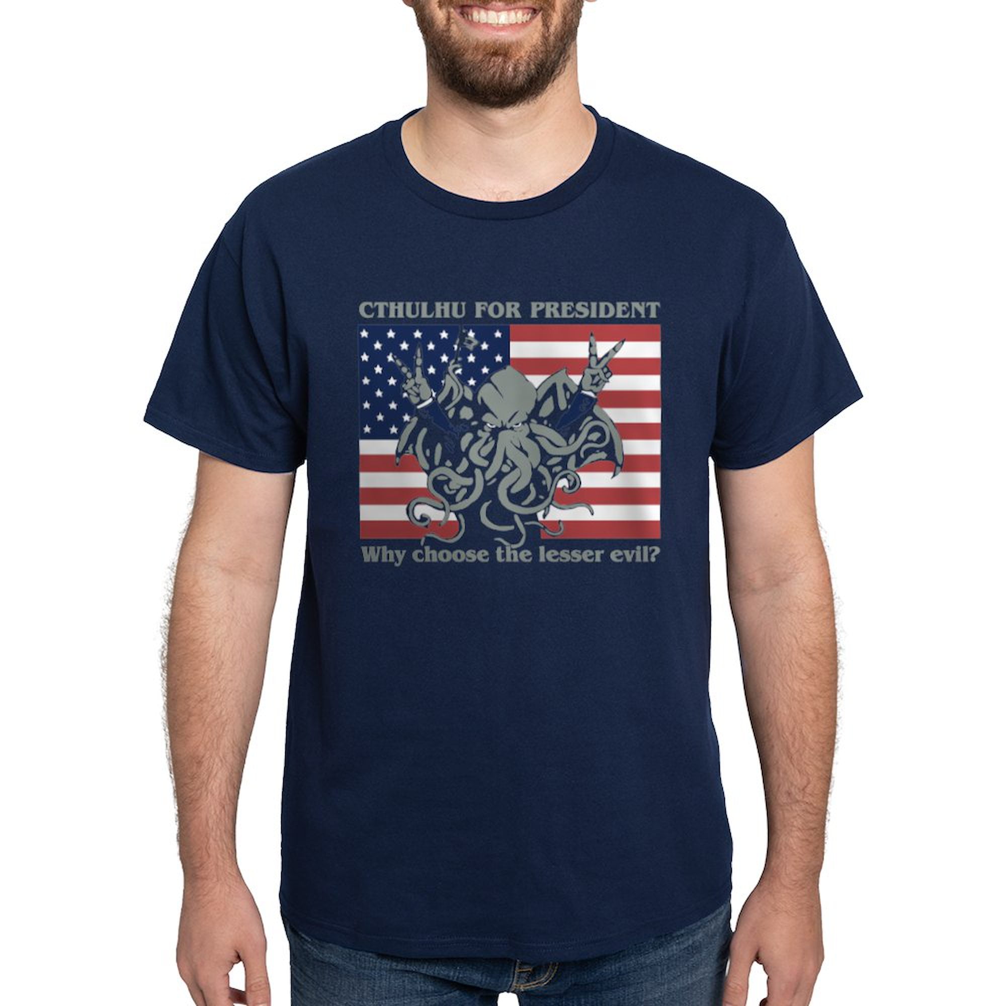 CafePress - Cthulhu For President Dark T Shirt - Men's Classic Graphic ...