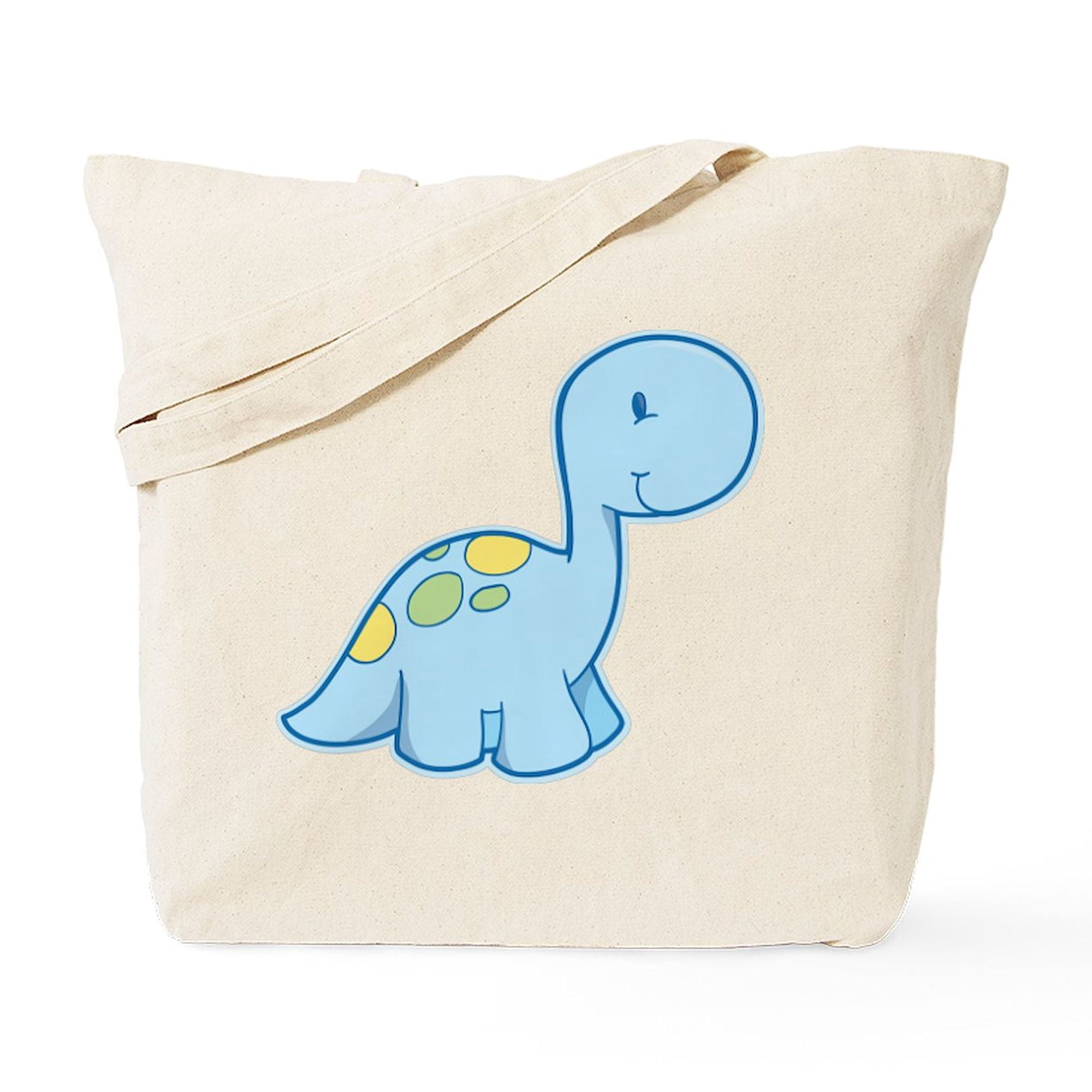 CafePress - Cute Baby Dinosaur Tote Bag - Unisex Canvas Tote Bag, Beige ...