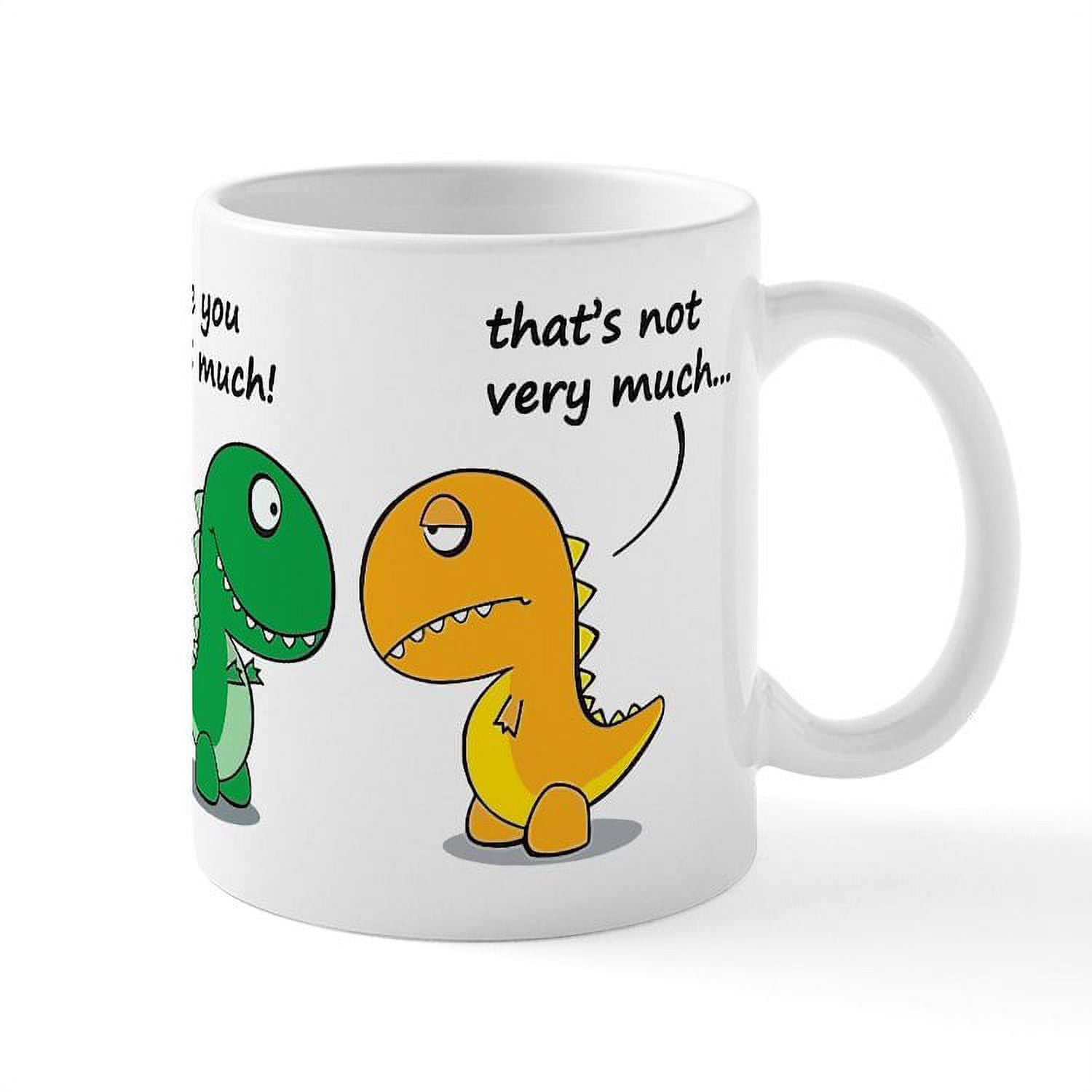 CafePress - Cute Dinosaurs Mug - 11 oz Ceramic Mug - Novelty Coffee Tea ...