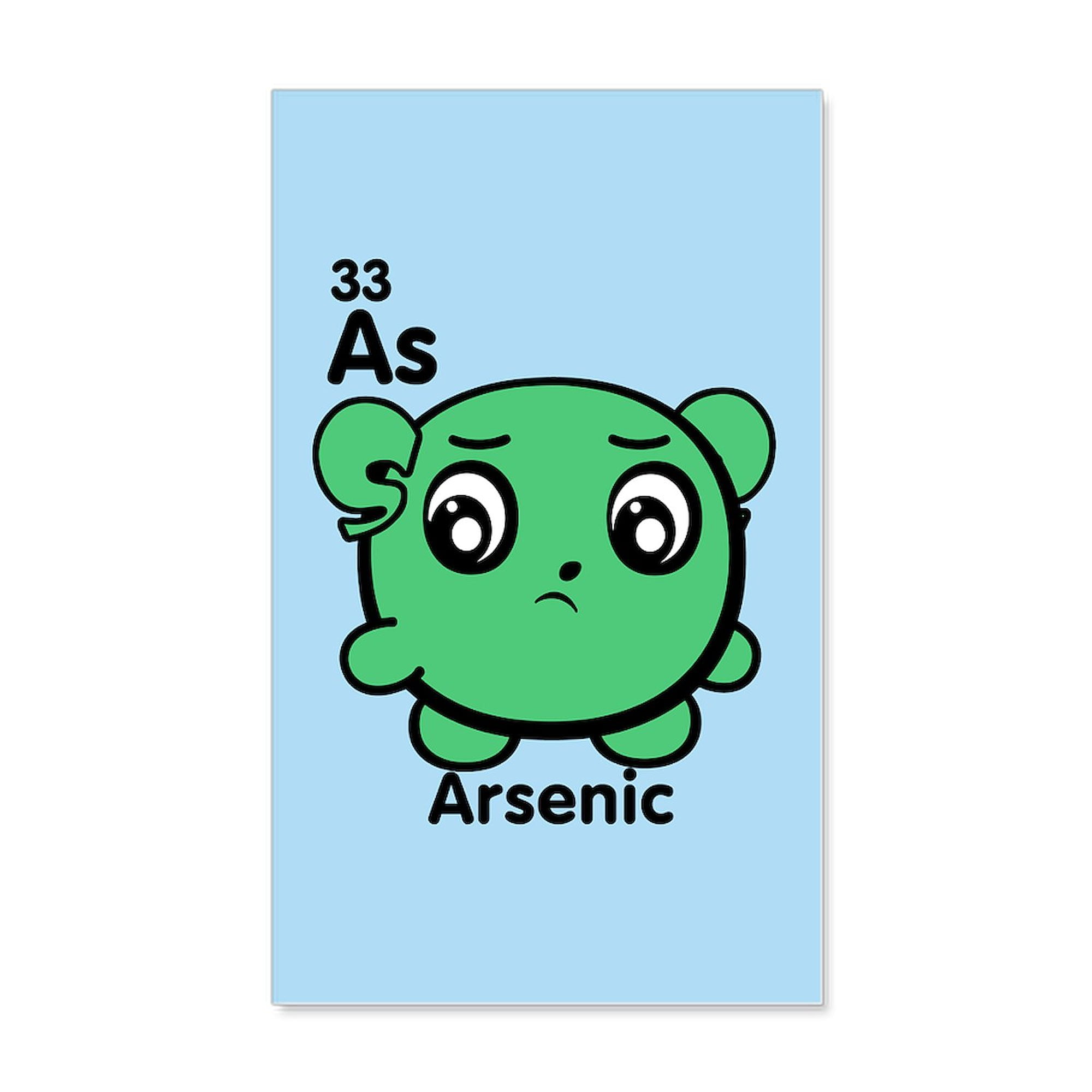CafePress - Cute Element Arsenic As - 20x12 Wall Decal - Walmart.com