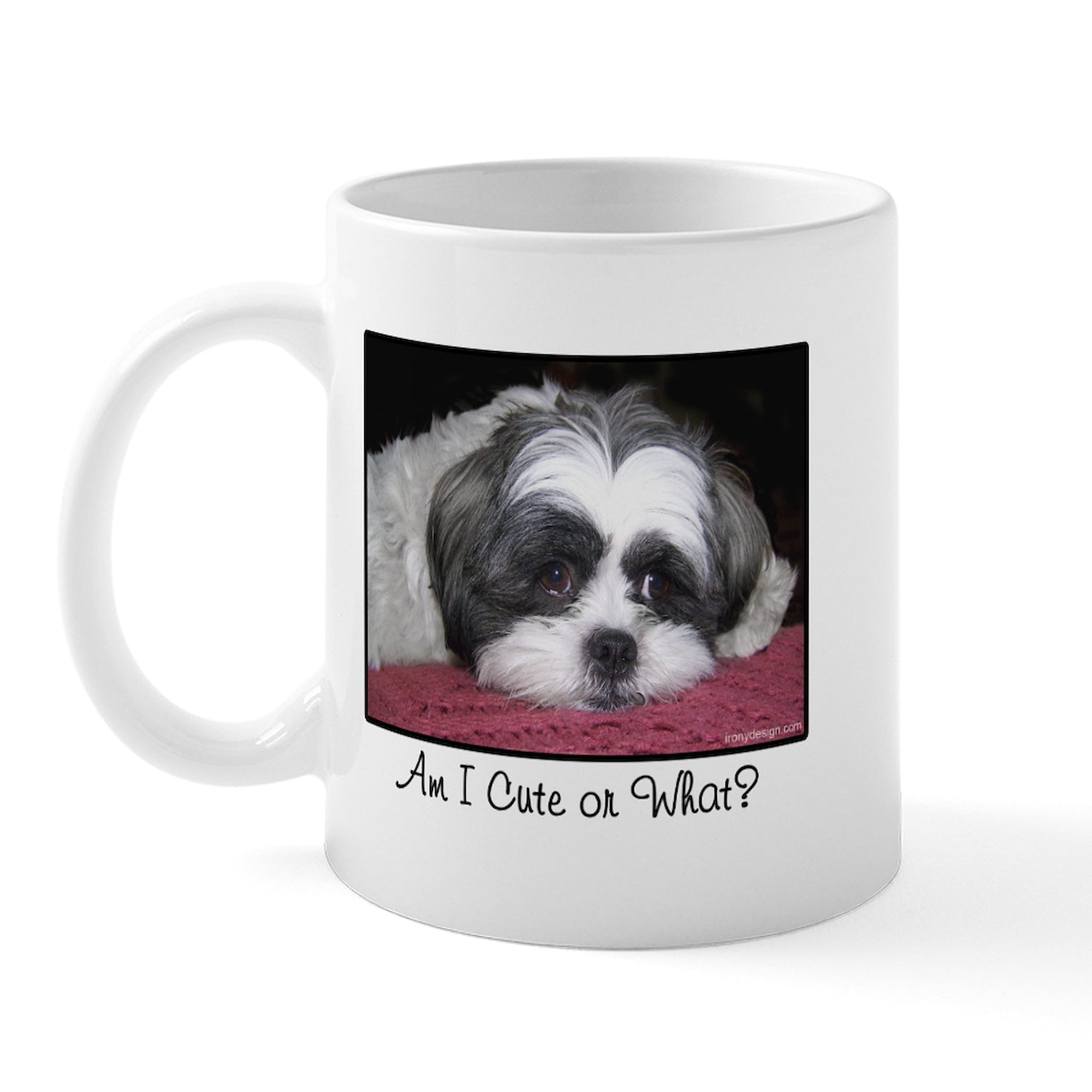 CafePress - Cute Shih Tzu Dog Mug - 11 oz Ceramic Mug - Novelty Coffee ...