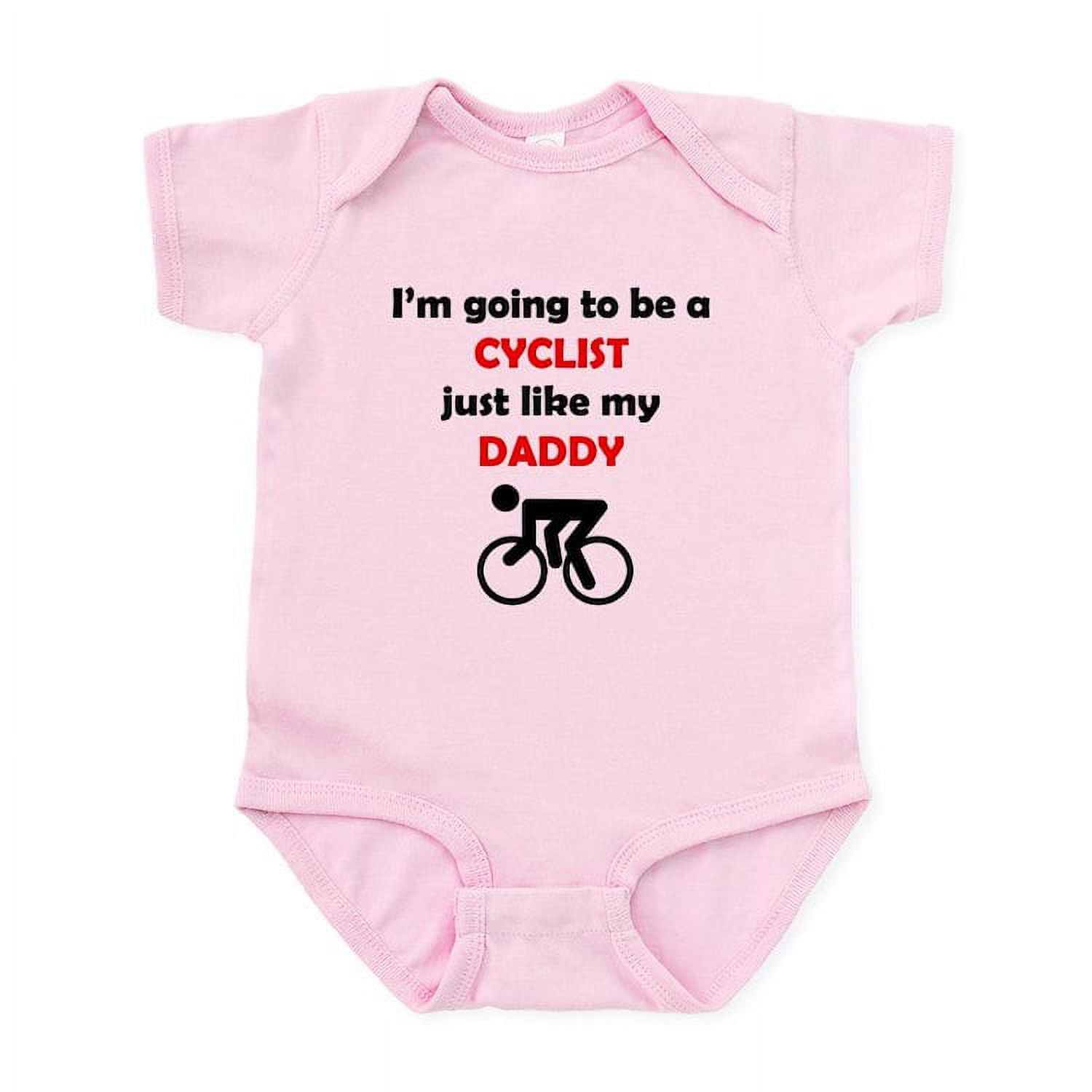 CafePress - Cyclist Like My Daddy Body Suit - Baby Light Bodysuit, Size Newborn - 24 Months ...