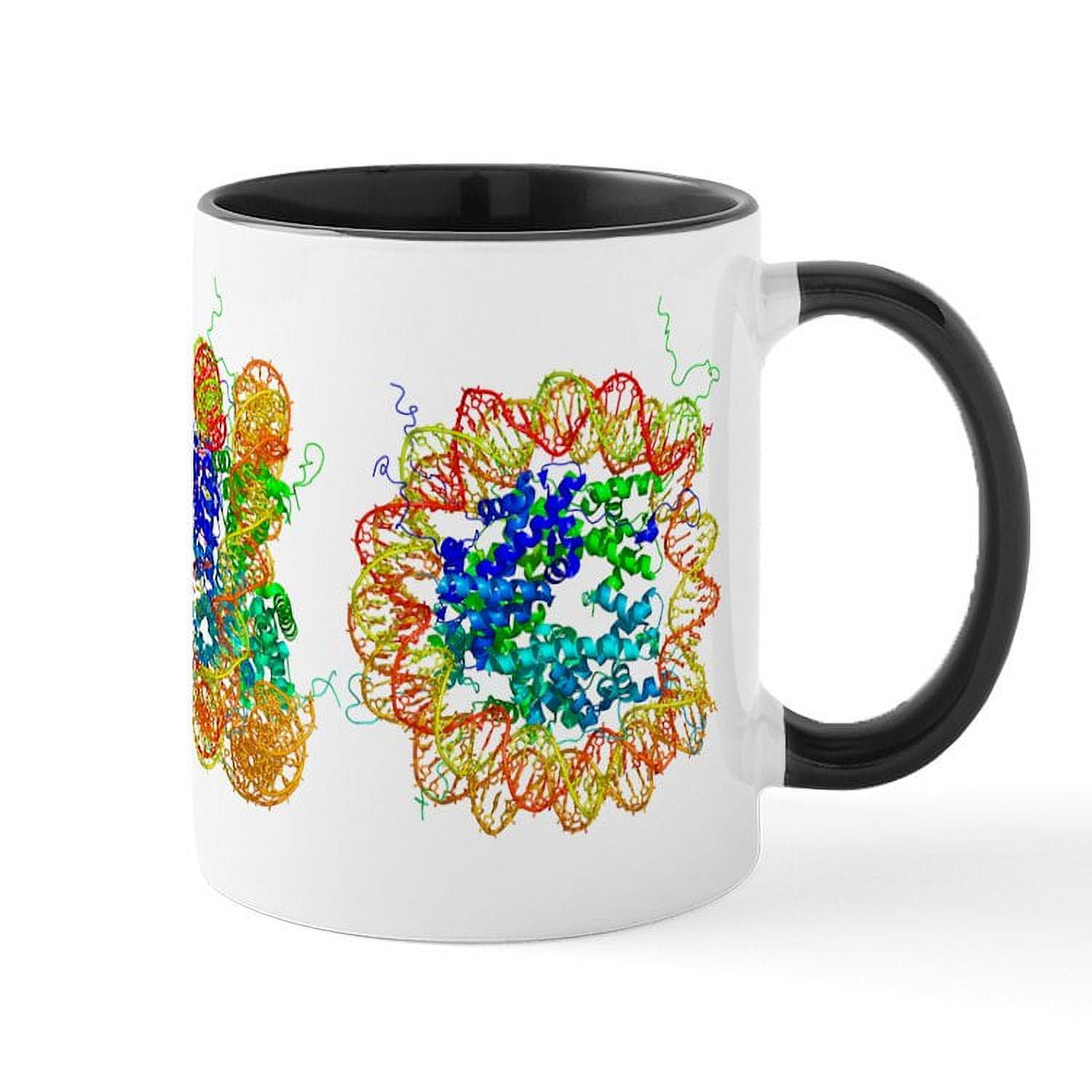 CafePress - DNA Nucleosome, Molecular Model Mug - 11 oz Ceramic Mug ...