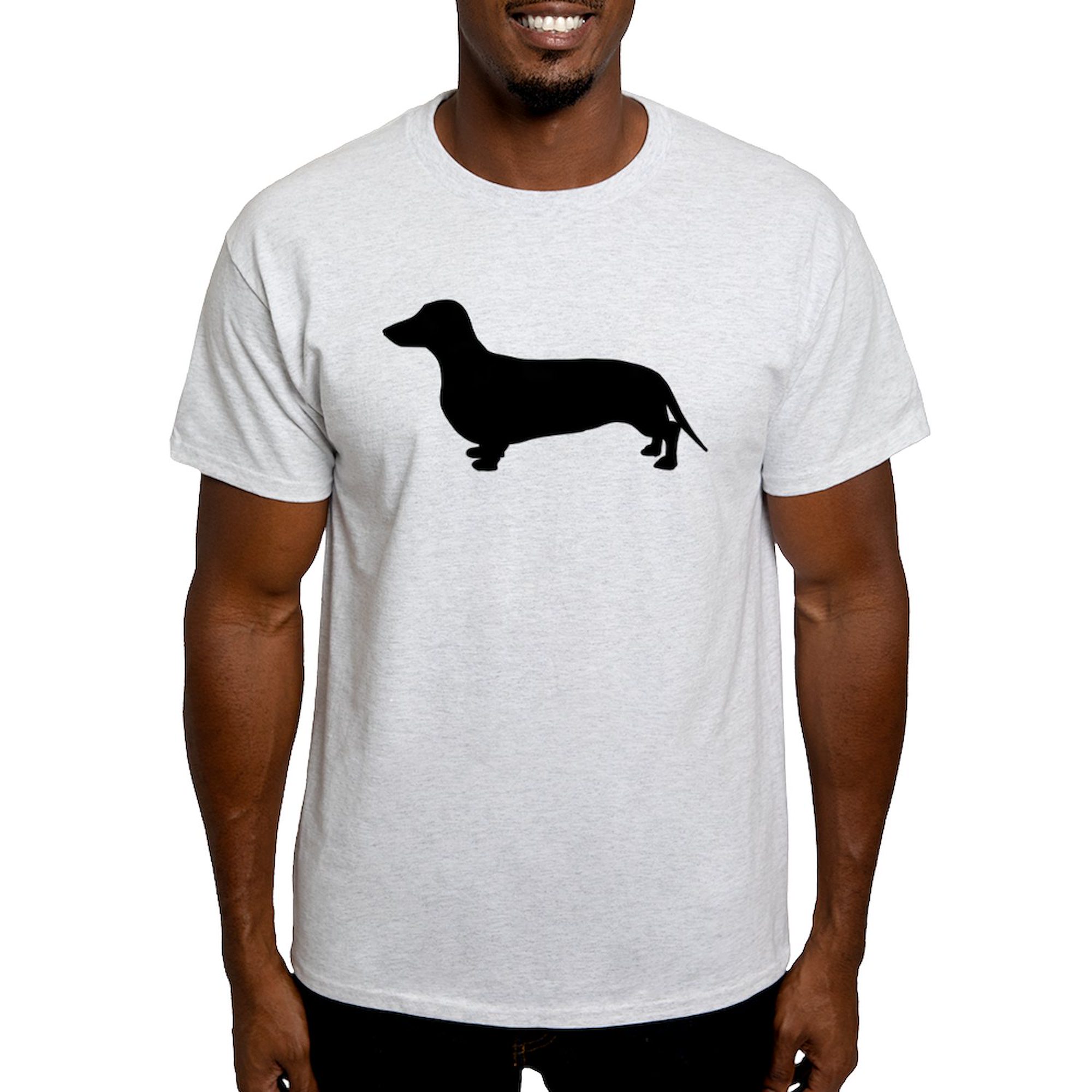 CafePress - Dachshund Silhouette Light T Shirt - Men's Classic Graphic ...