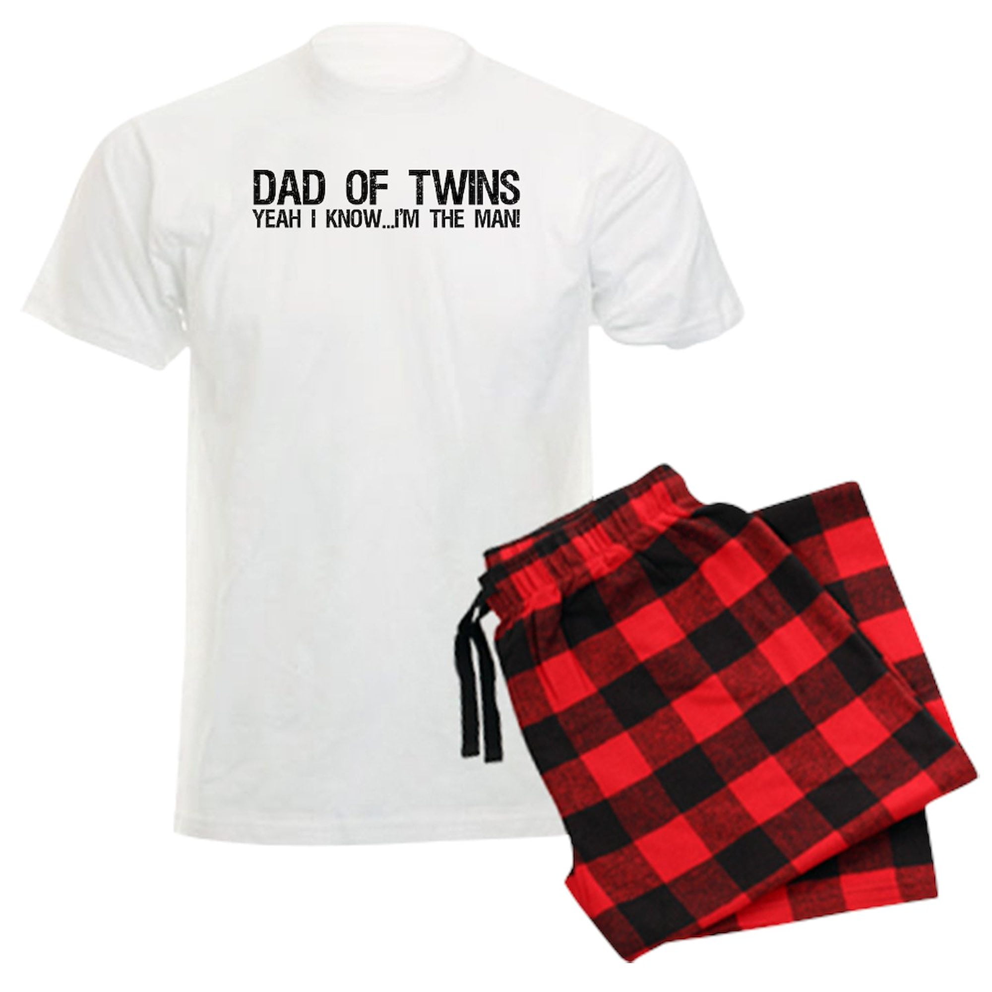 CafePress - Dad Of Twins Men's Light Pajamas - Men's Light Loose Fit ...