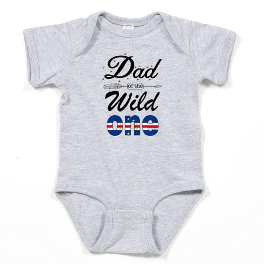 CafePress - Dad Wild One Cape Verde Flag - Cute Infant Baby Bodysuit ...