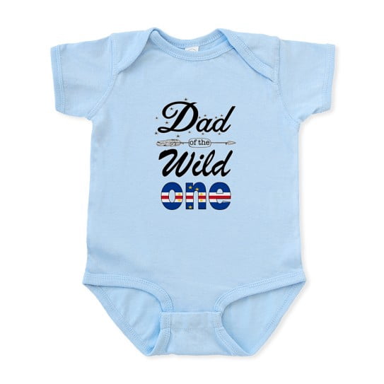CafePress - Dad Wild One Cape Verde Flag - Cute Infant Baby Bodysuit ...