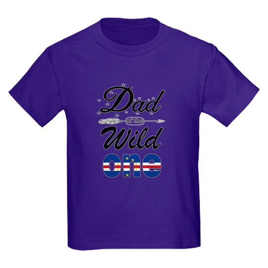 CafePress - Dad Wild One Cape Verde Flag Kids T Shirt - Classic Kids ...