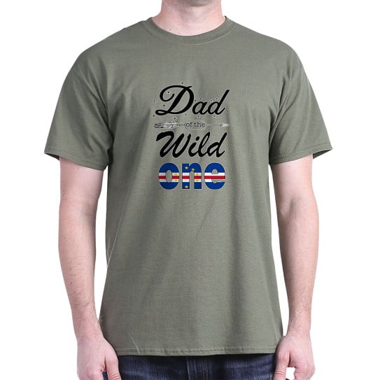 CafePress - Dad Wild One Cape Verde Flag Men's Value T Shirt - Men's ...